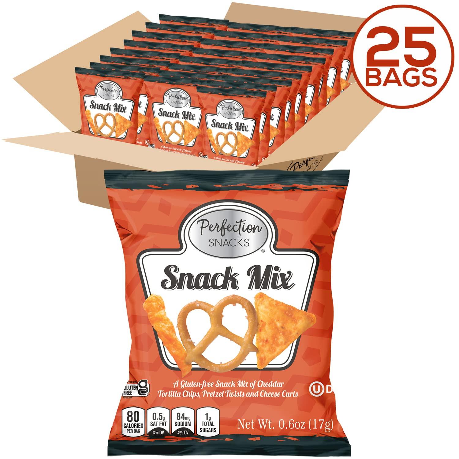 Perfection Snacks Original Cheddar Snack Mix 0.6oz - 25 Count Bulk Pack ...