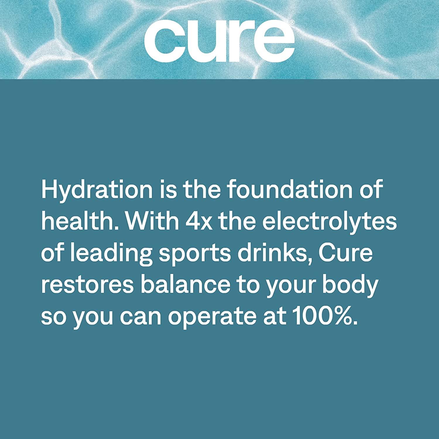 Cure Hydrating Electrolyte Mix | Electrolyte Powder for Dehydration ...
