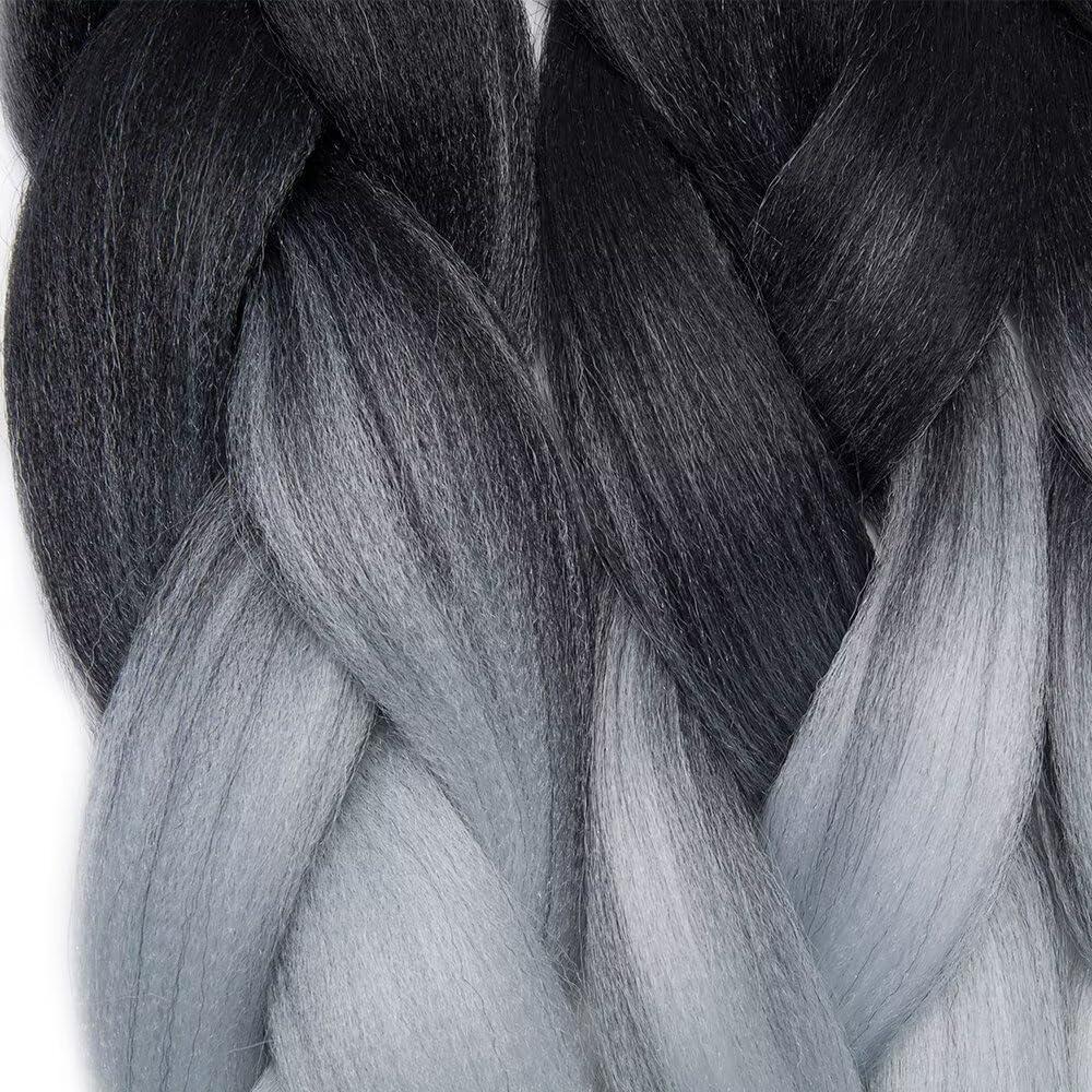 Tess Braids Extensions 60 cm - 3 Pack Jumbo Kanecalon Ombre Hair Braids ...