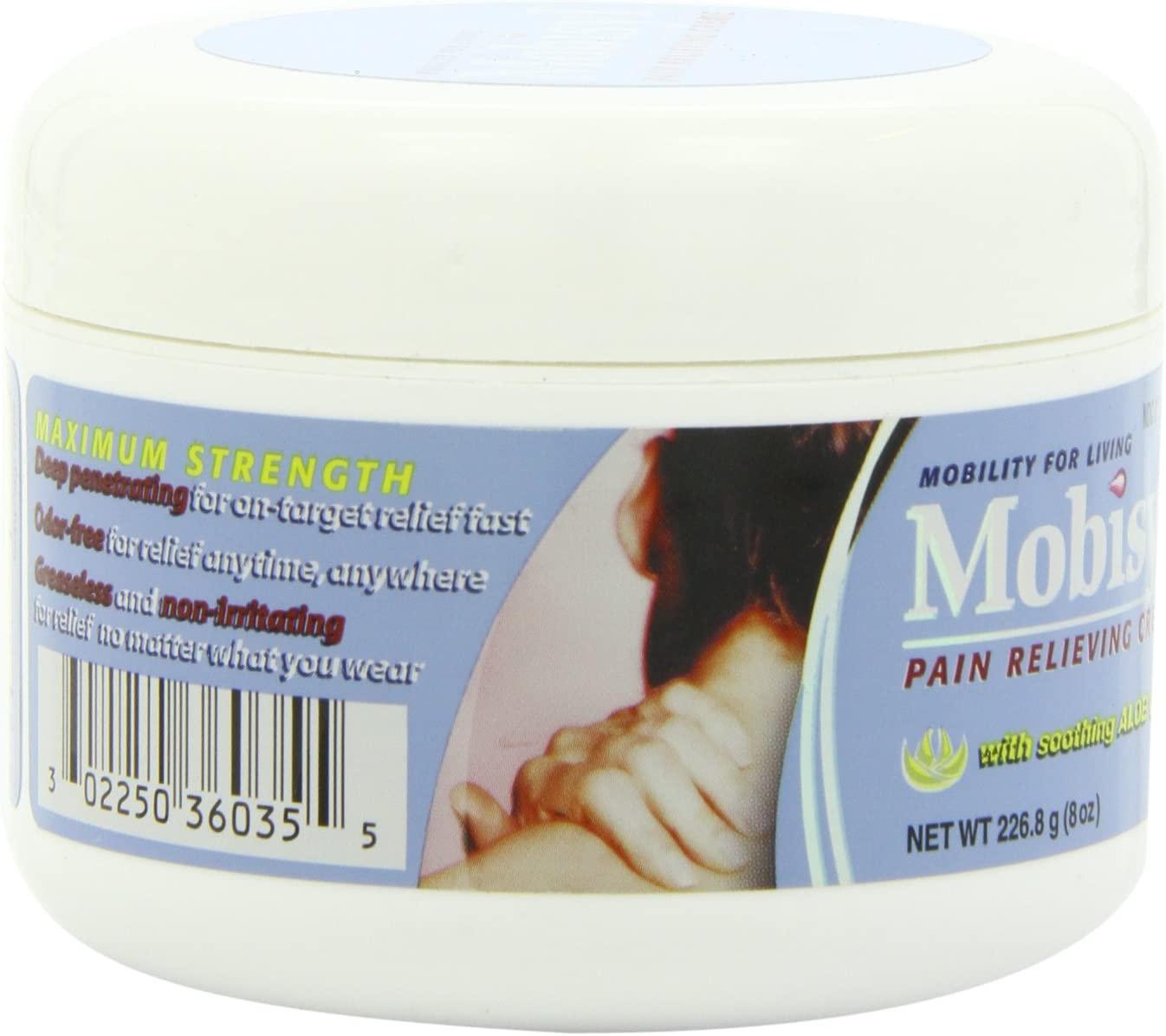 Mobisyl Pain Relieving Creme with Aloe Vera - 8 oz Jar | Buy Now with ...