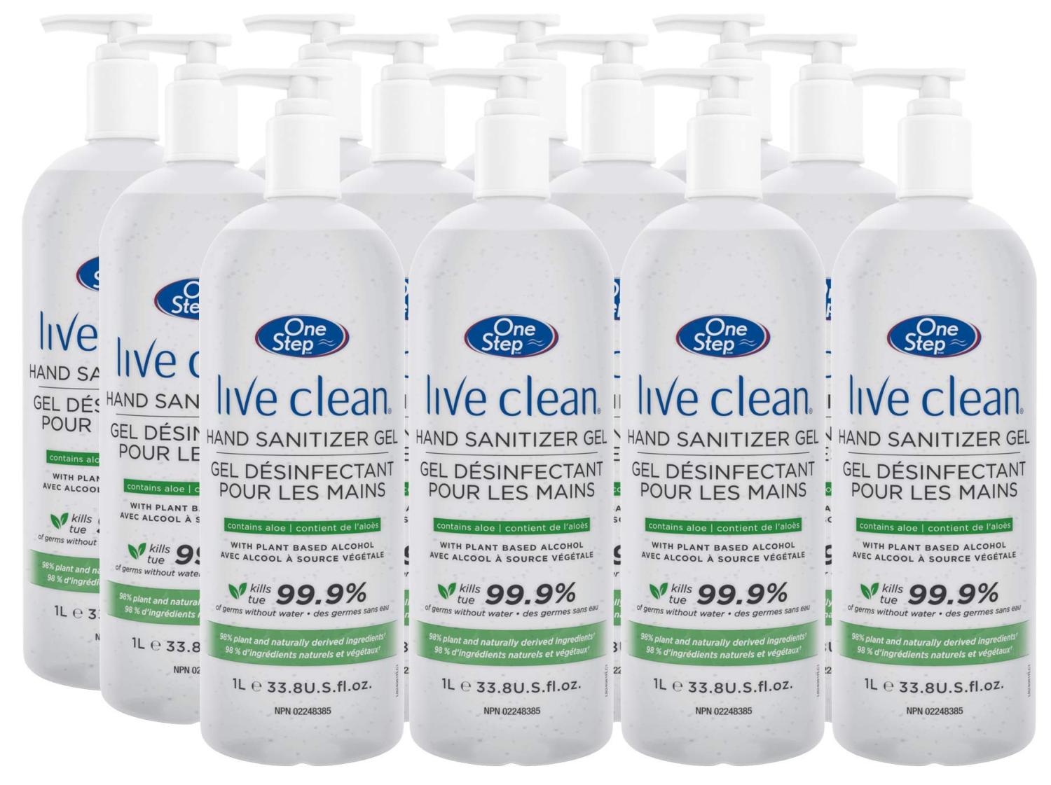 Live Clean Hand Sanitizer Professional 1L (Pack of 12)