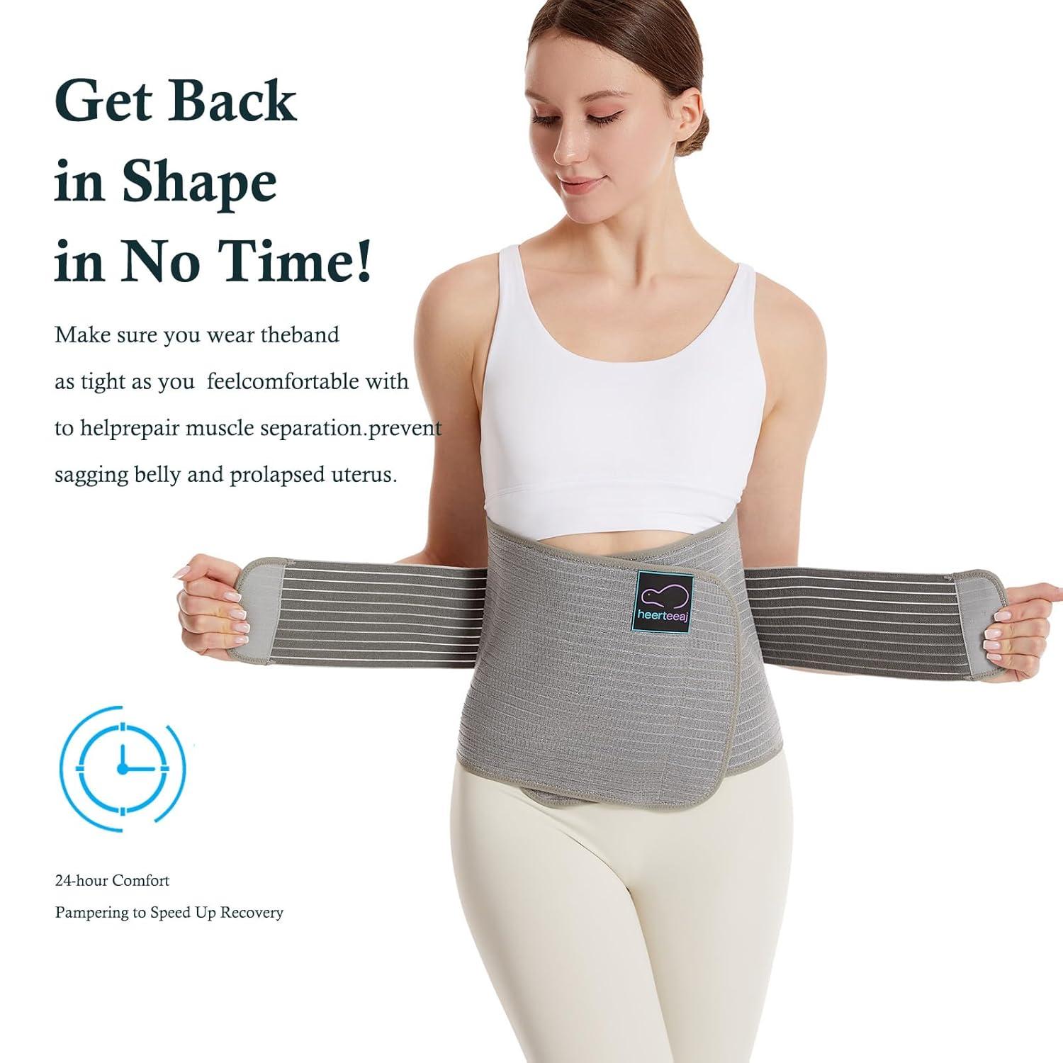HeerTeaj Postpartum Belly Belt | Adjustable Post-Operative & Lumbar ...