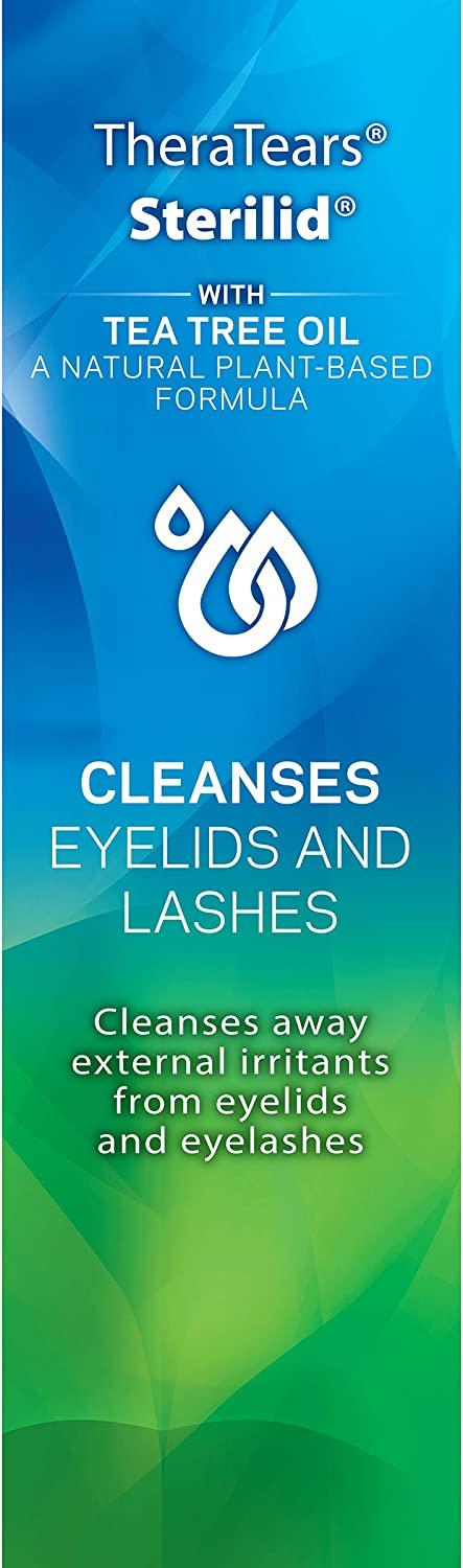 TheraTears Sterilid Eye Cleanser with Tea Tree Oil - 48mL Foam Pump