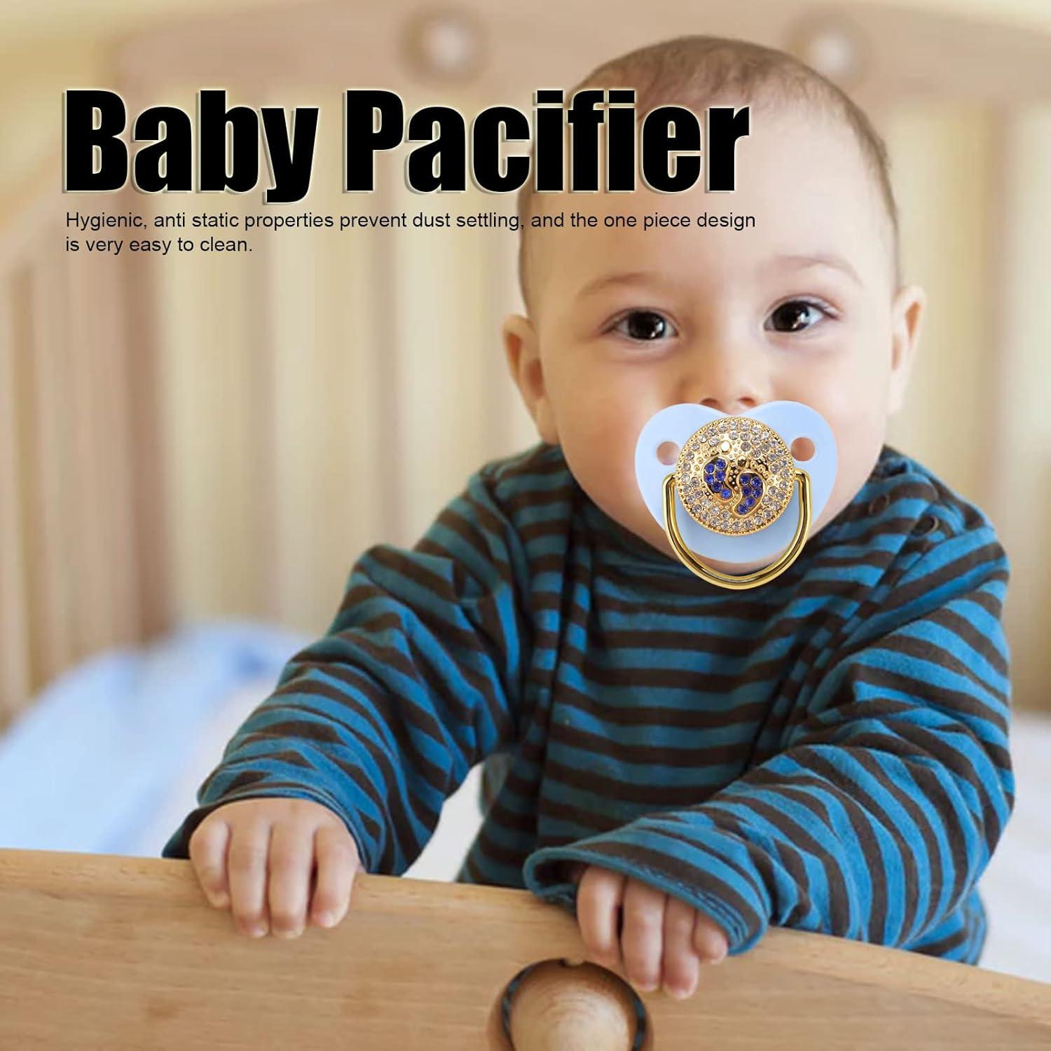 Premium Silicone Baby Pacifier for Newborns | Soft Touch Bling ...