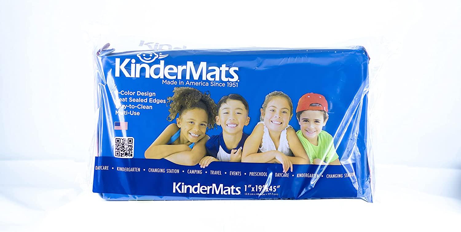 KinderMat 1 Thick 4-Section Rest Mat 45 x 19 x 1 Red/Blue - Ideal for ...