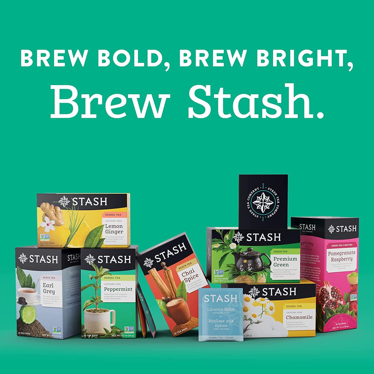 Stash Tea Premium Green Tea 100 Bags - 100 Count Box, Fresh & Flavorful ...