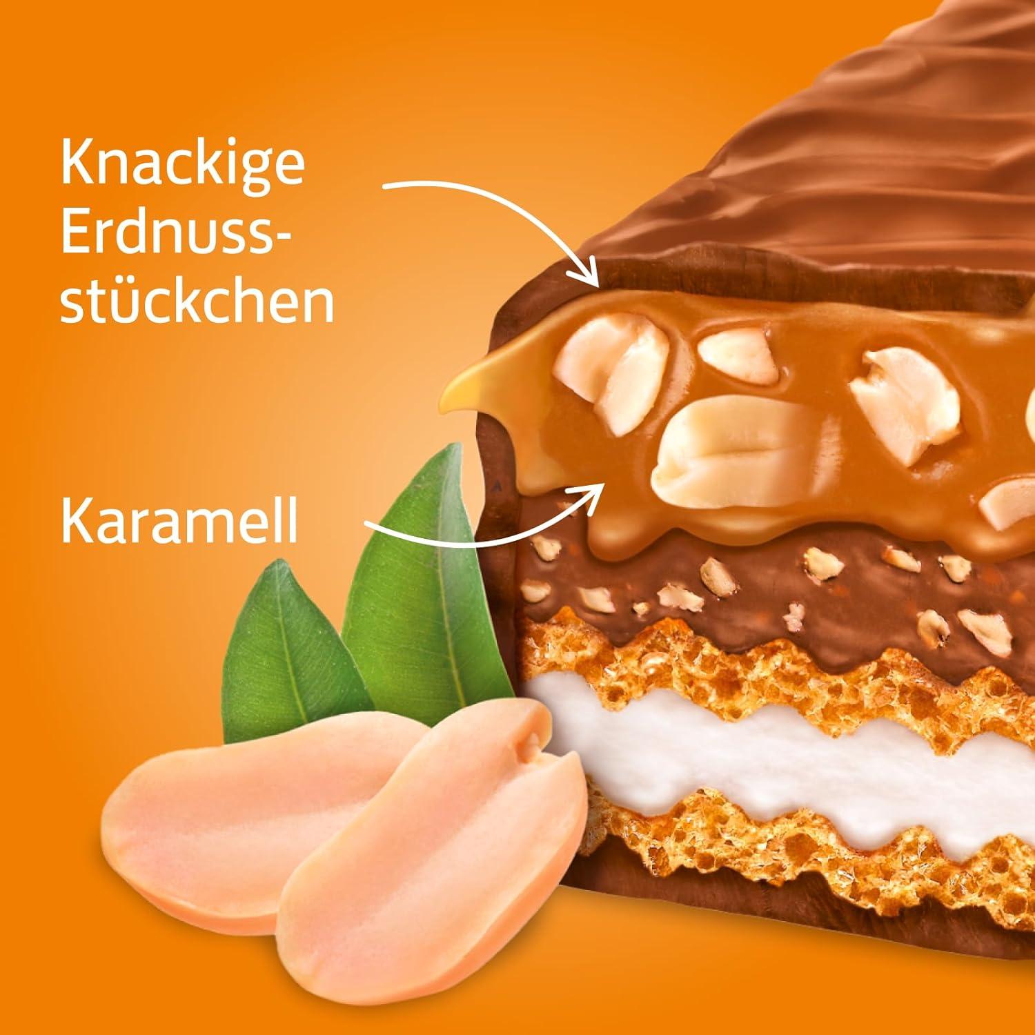 Buy Knoppers Peanut Bar - 24 x 40g Waffle Bars with Milk Cream & Nuts ...