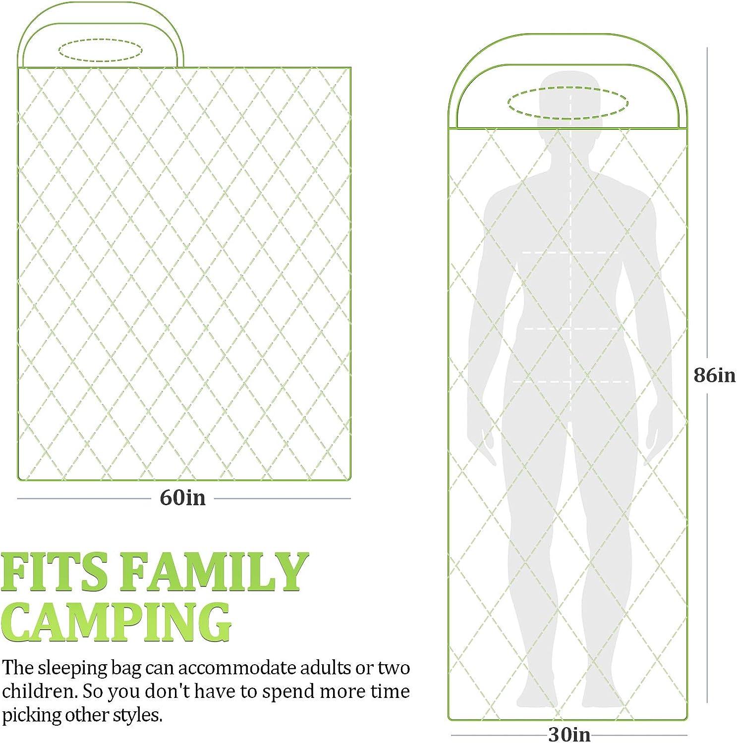 ECOOPRO 800 Fill Power Down Sleeping Bag - 32 F Cold Weather Ultralight ...