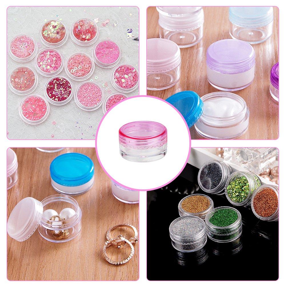 Accmor 100pcs 3g Empty Sample Containers with Lids - Cosmetic Jars + 5 ...