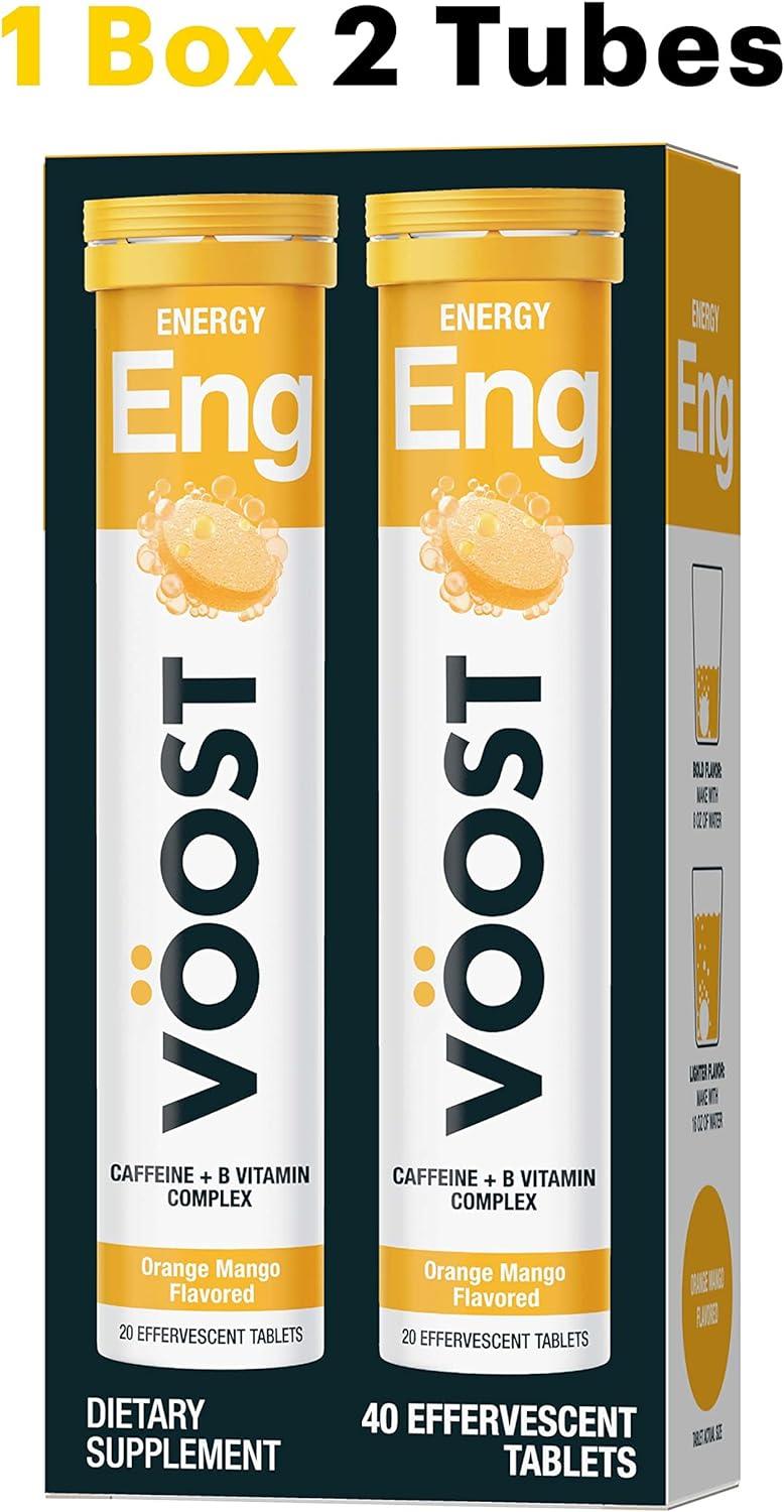 VOOST Caffeine Energy Drink Supplement - Orange Mango Flavor 40 Count ...