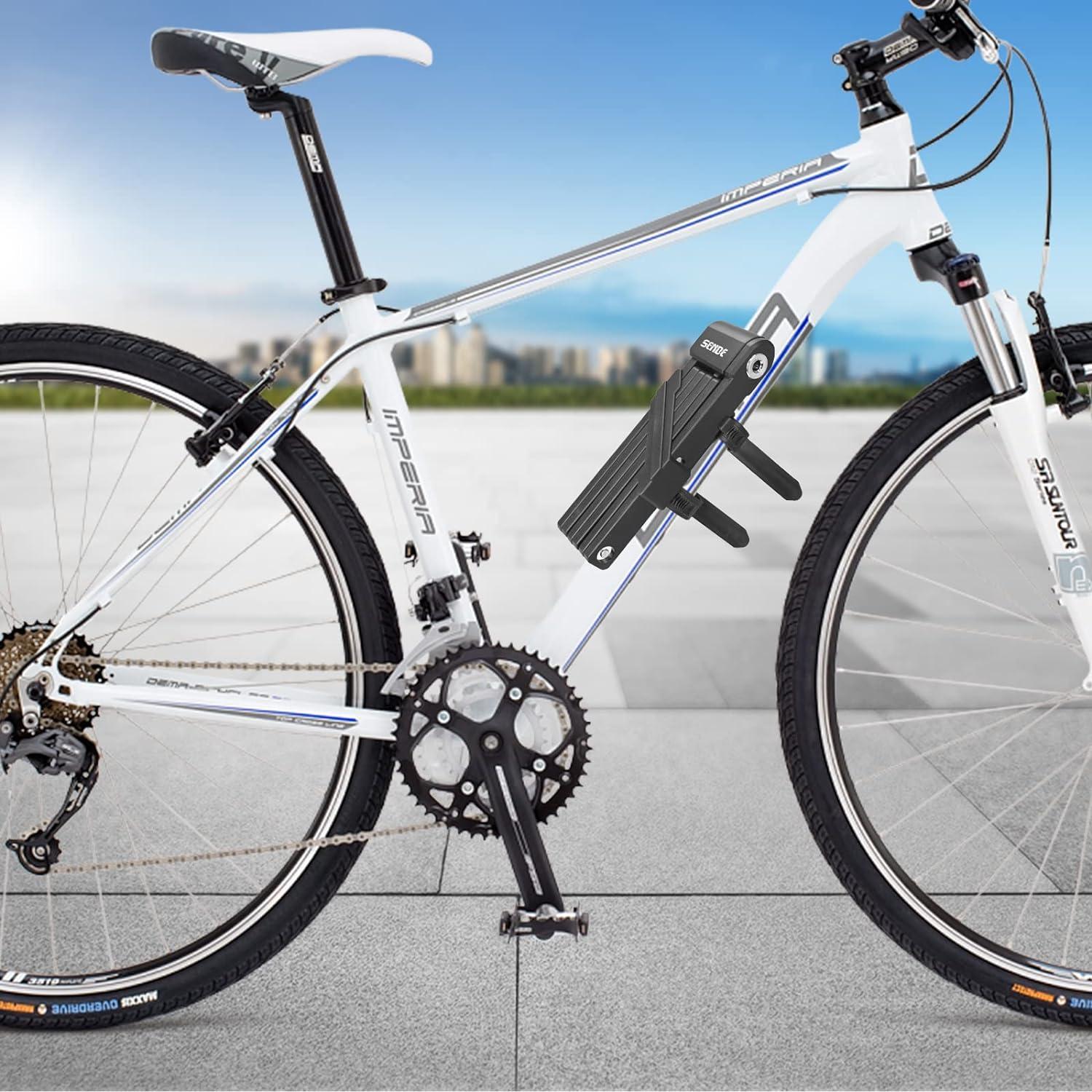 High-Security Folding Palace Bicycle Lock - Hardened Steel 6 Joints ...