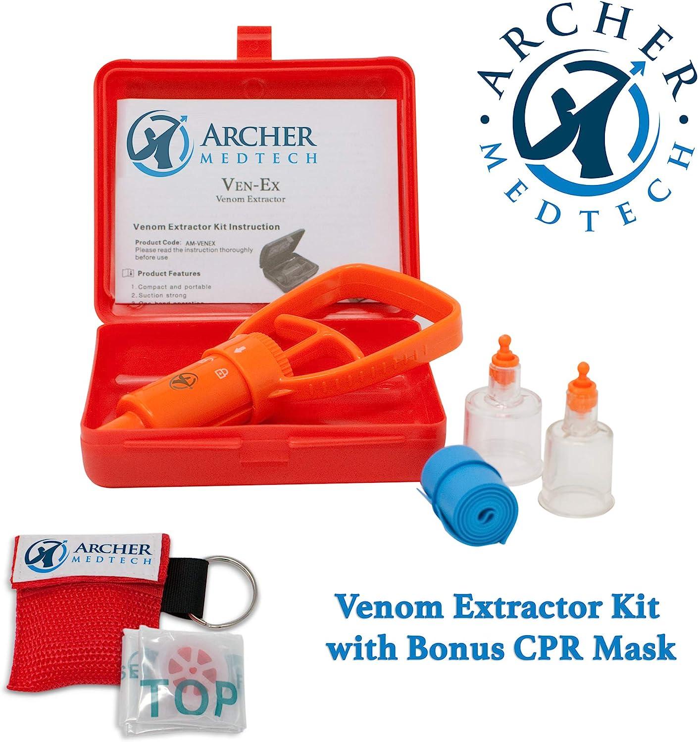 Ven-Ex Snake Bite Kit, Bee Sting Kit, Venom Extractor Suction Pump ...