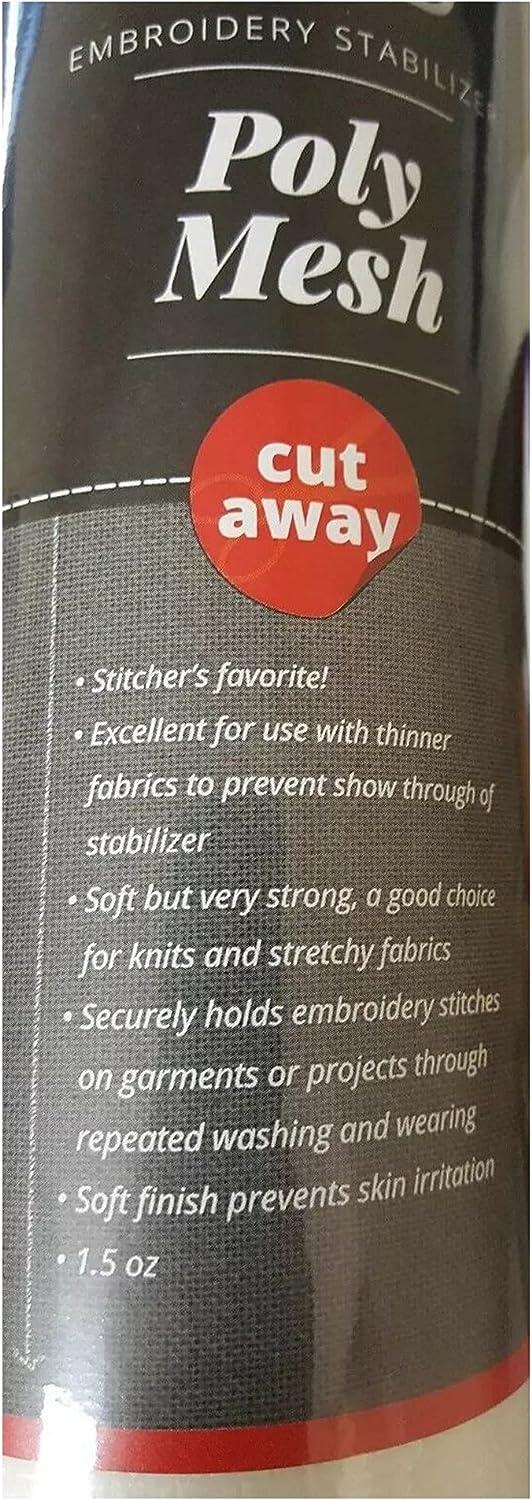 OESD Polymesh Cut-Away Stabilizer White 10 x 10 Yard Roll - Premium ...