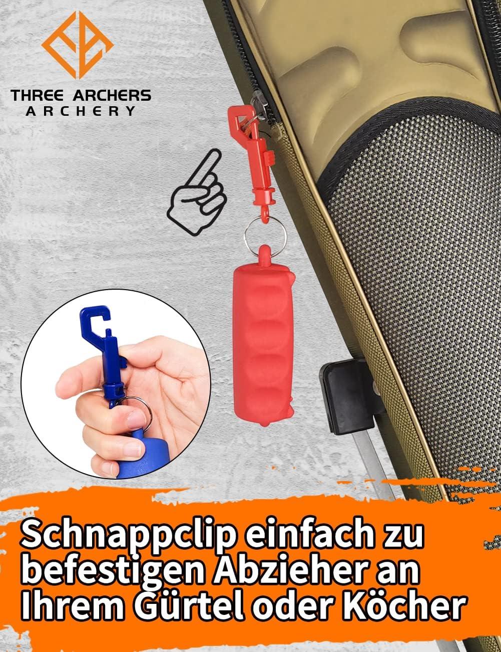 Three Archers Arrow Puller - 2-Piece Rubber Arrow Pulp with Belt Clip ...