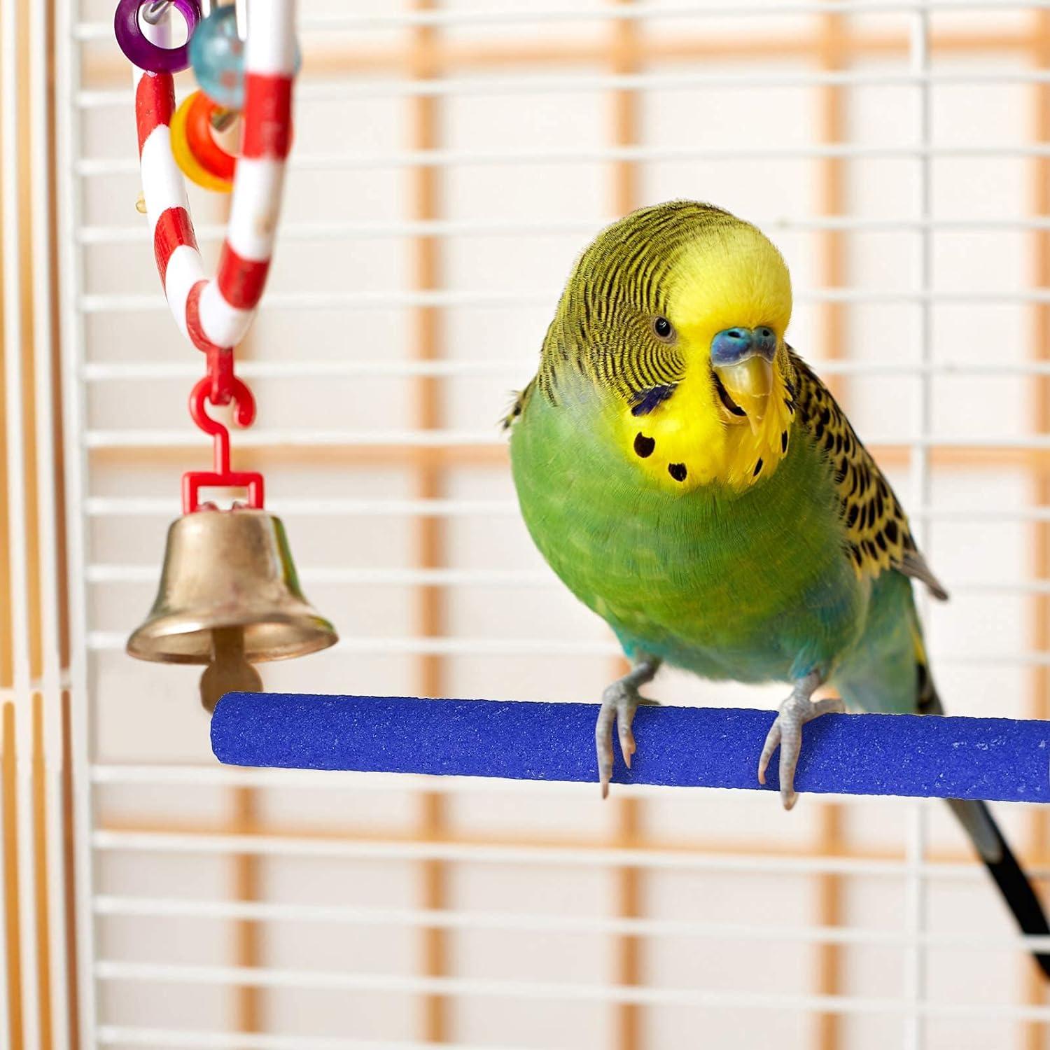 Heyu-Lotus 6 Pcs Parrot Perches Bird Paw Grinding Stick Wooden Bird ...