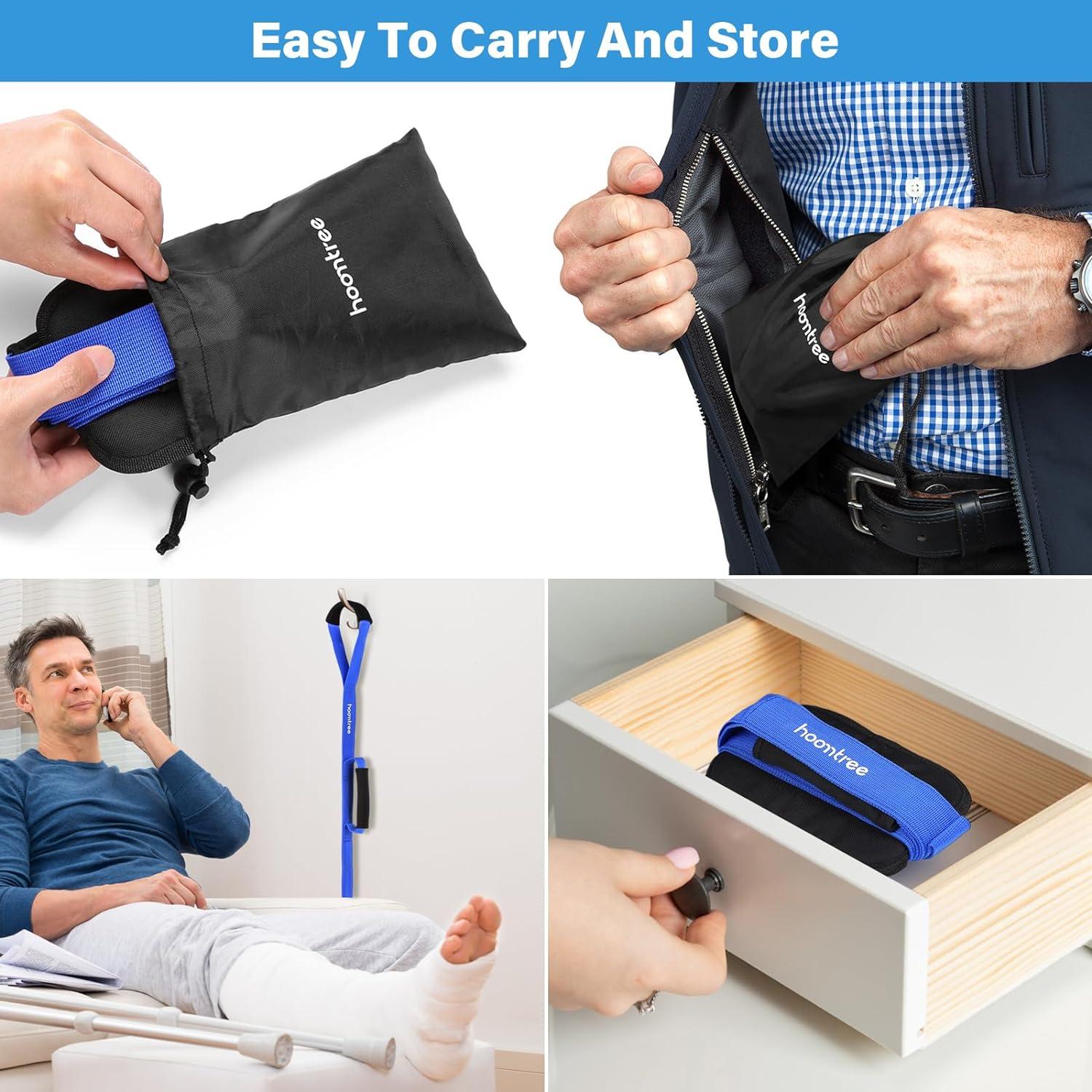 39 Inch Leg Lifter Strap with Padded Handgrips - Hip & Knee Replacement ...