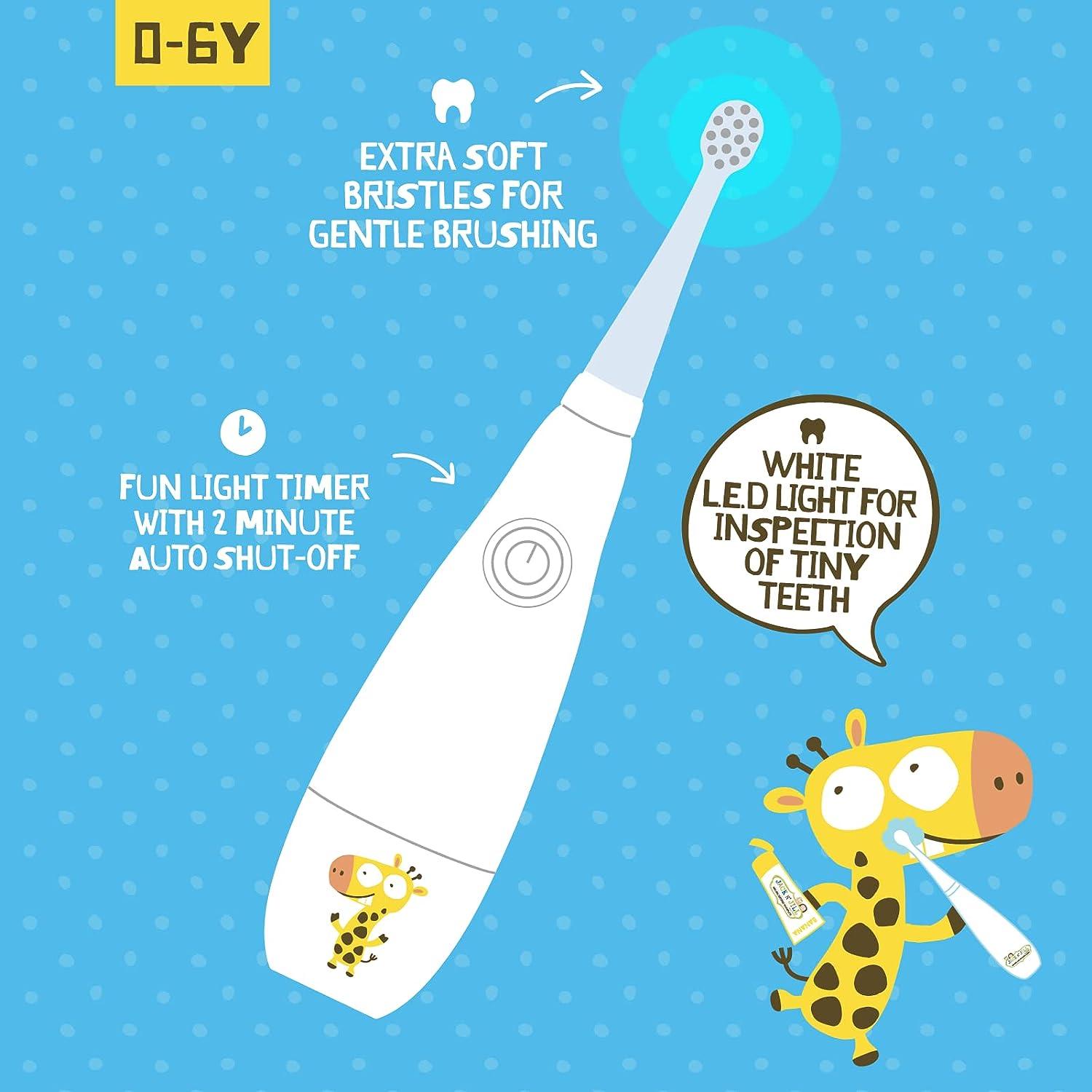 Jack N' Jill Tickle Tooth Kids Electric Toothbrush Replacement Heads (1 ...