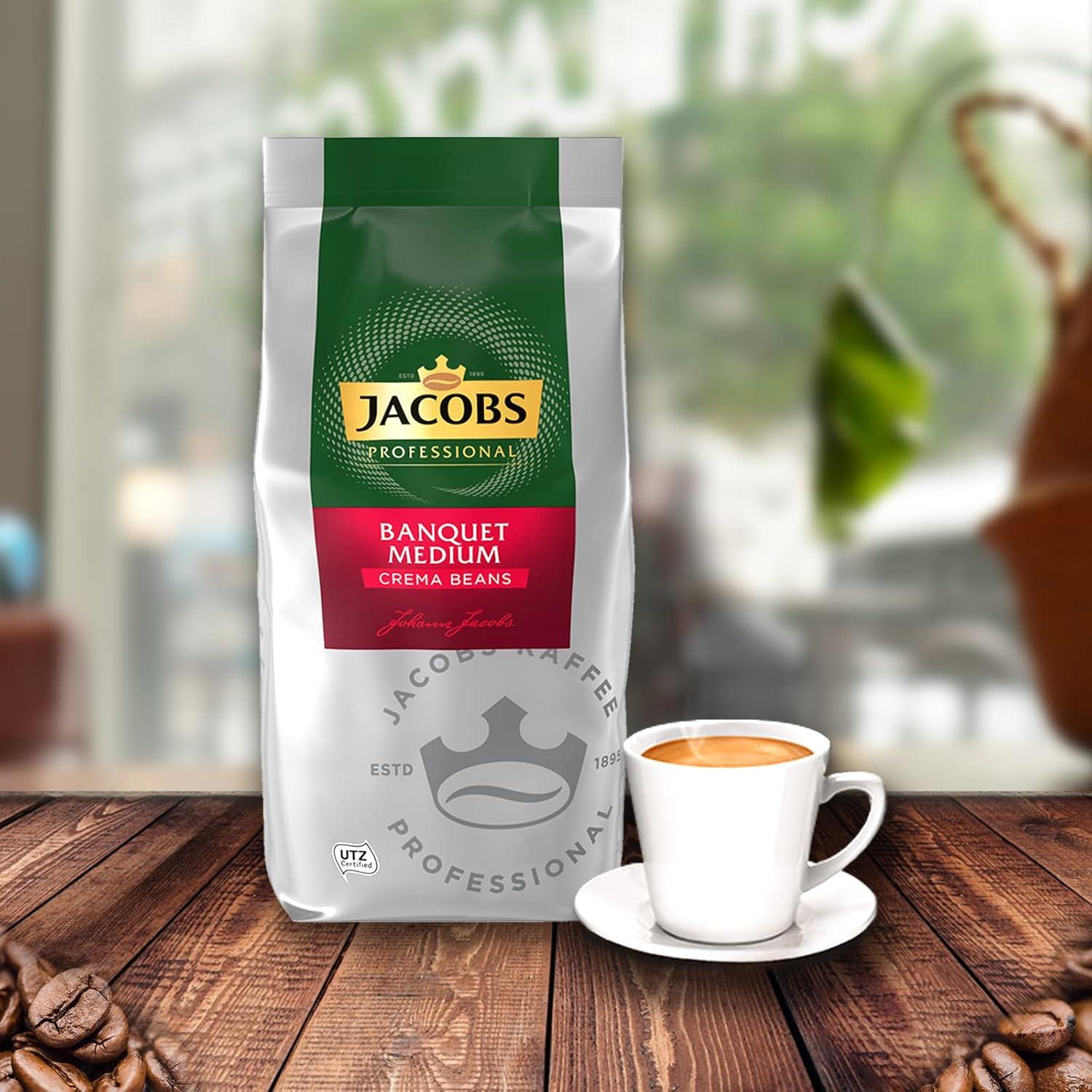 Buy Jacobs Professional Banquet Medium Caf Crema Coffee Beans 1kg ...