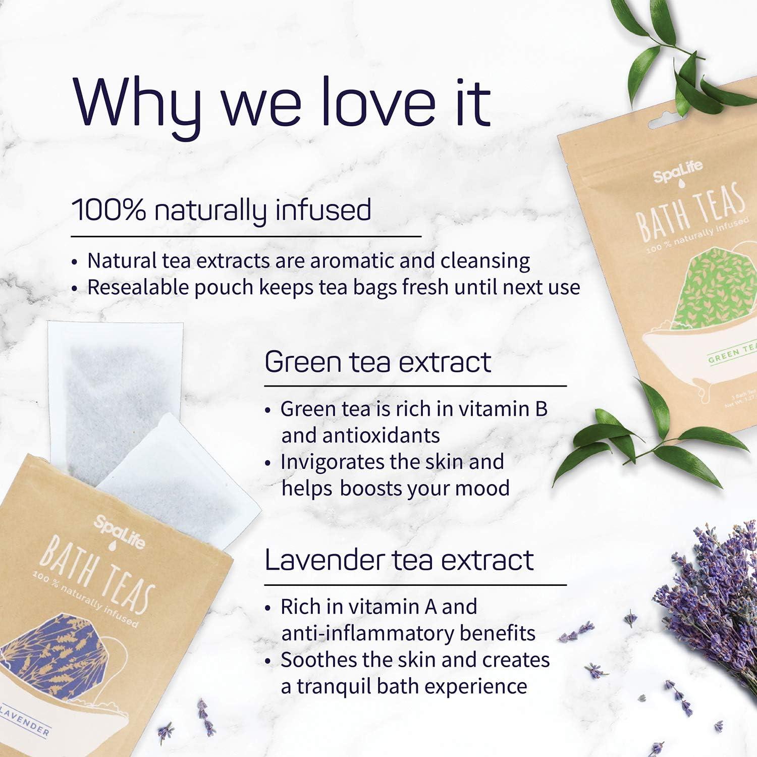 SpaLife Green Tea Infused Bath Tea - 6 Count | Buy Now with Express ...