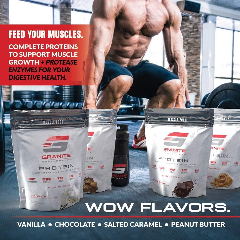 Granite Protein Powder | 30 Servings | 5 Protein Sources Whey, Casein ...