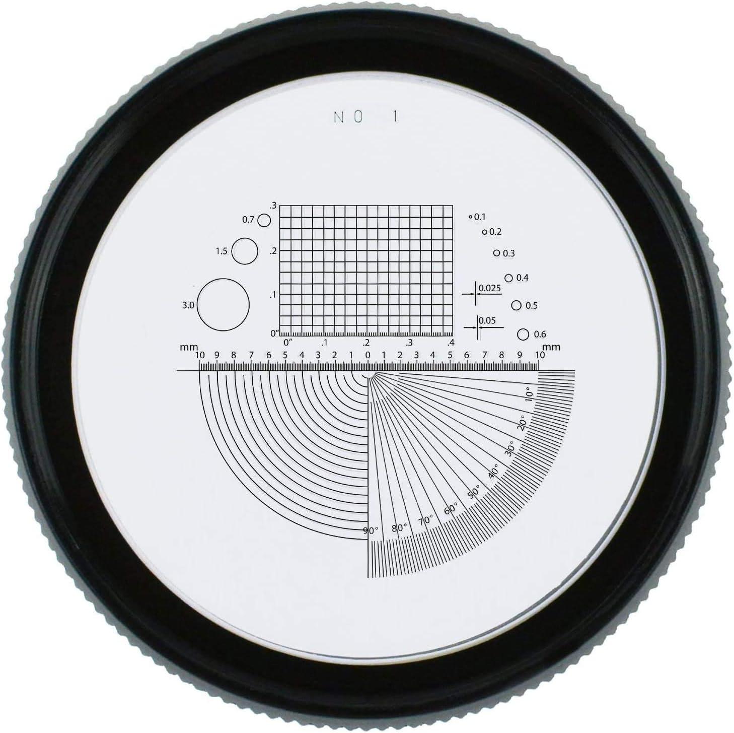 10X Illuminated Jewelers Loupe Magnifier with Interchangeable Reticle ...