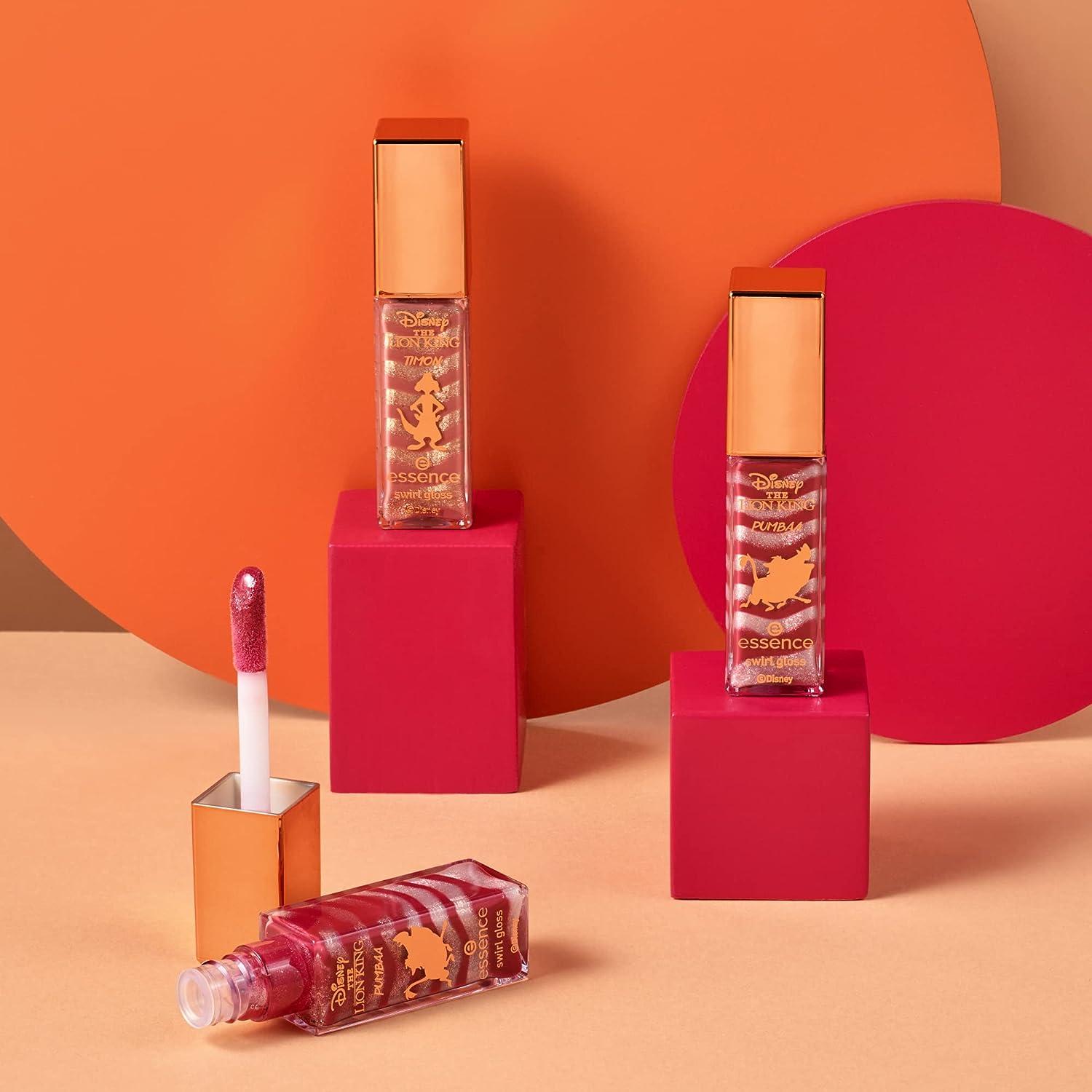 essence Lion King Swirl Gloss | Limited Edition Disney Collection | 2 Shimmering Shades | Long ...