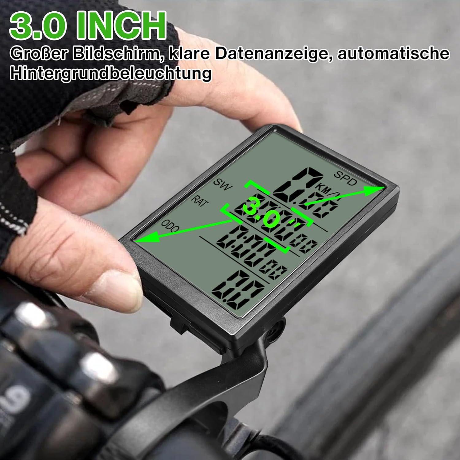 Best Wireless Bicycle Computer - 31 Functions IP65 Waterproof 3.0 Inch ...