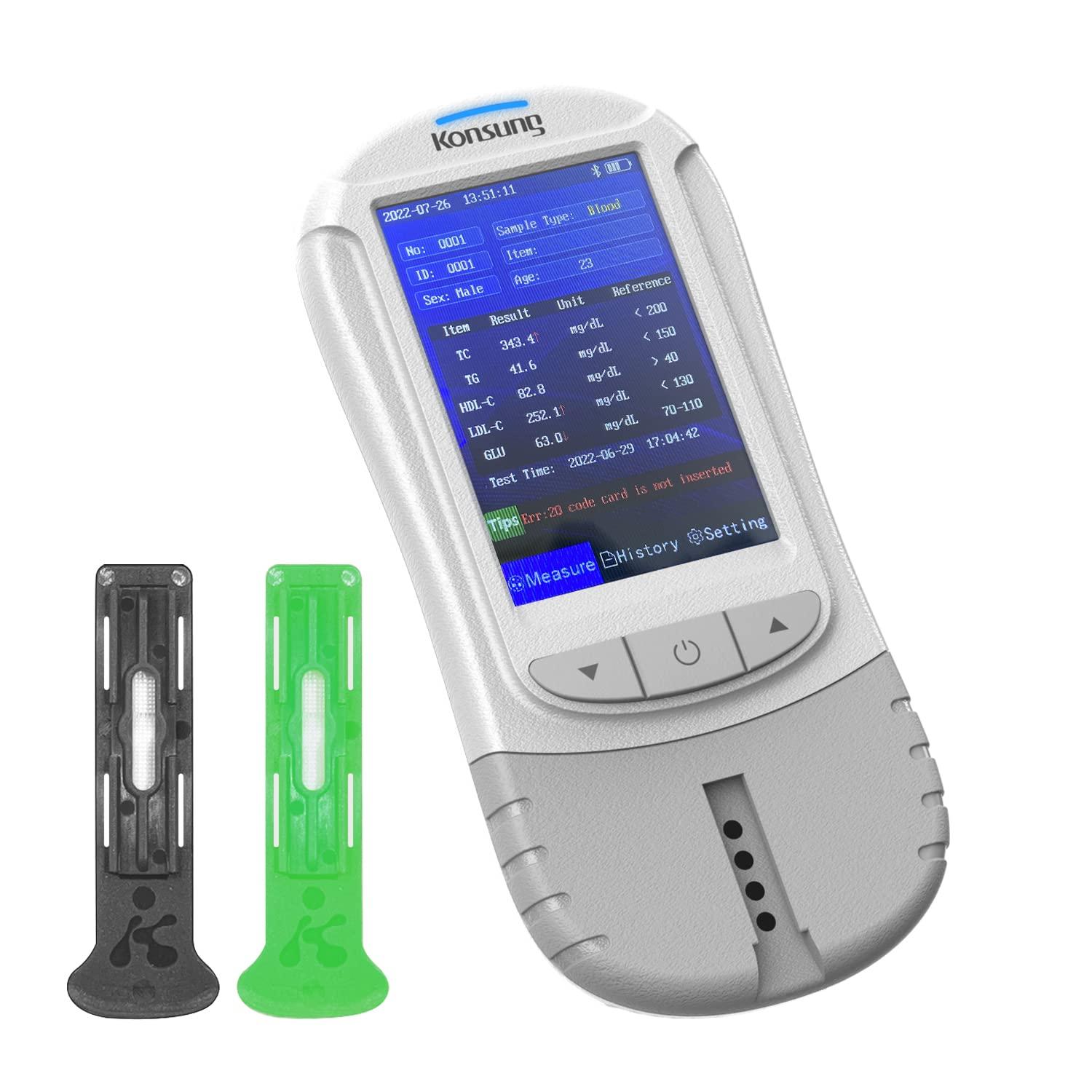 6-in-1 Lipid Analyzer: Total Cholesterol HDL LDL Triglycerides Uric ...