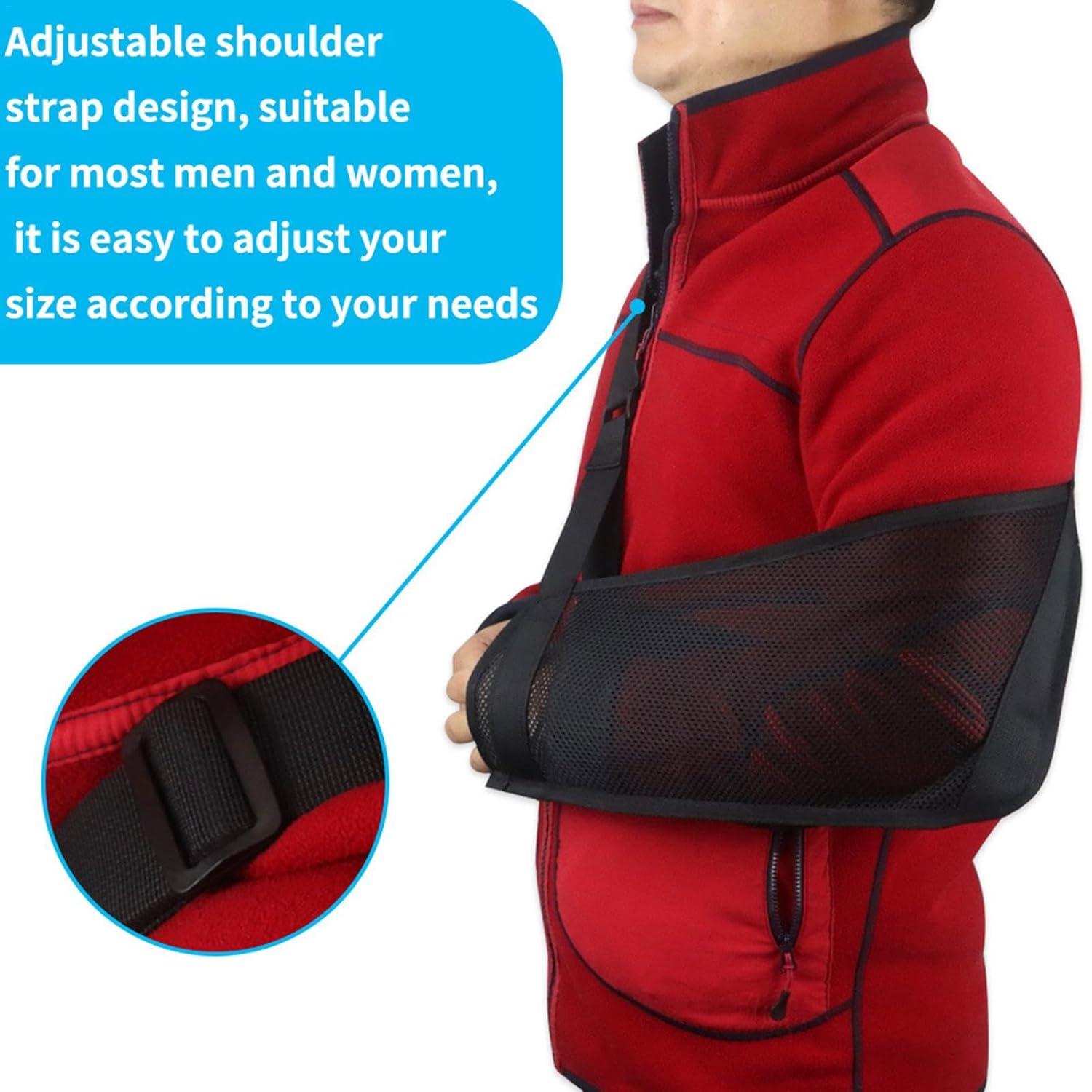 Arm Sling For Elbow Injury | Comfortable Shoulder Immobilizer Arm ...