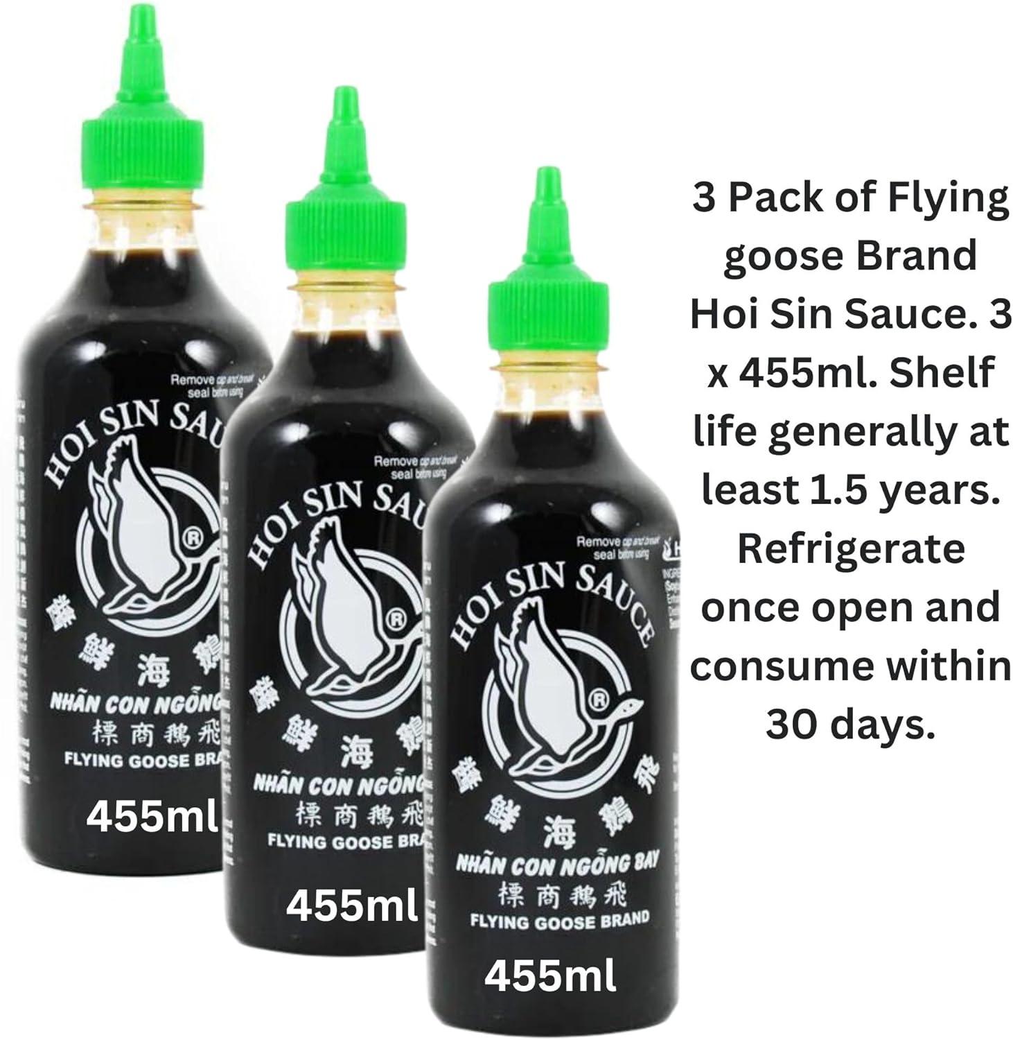 Hoi Sin Sauce Bundle Containing 3 Bottles of Flying Goose Hoi Sin 455ml ...