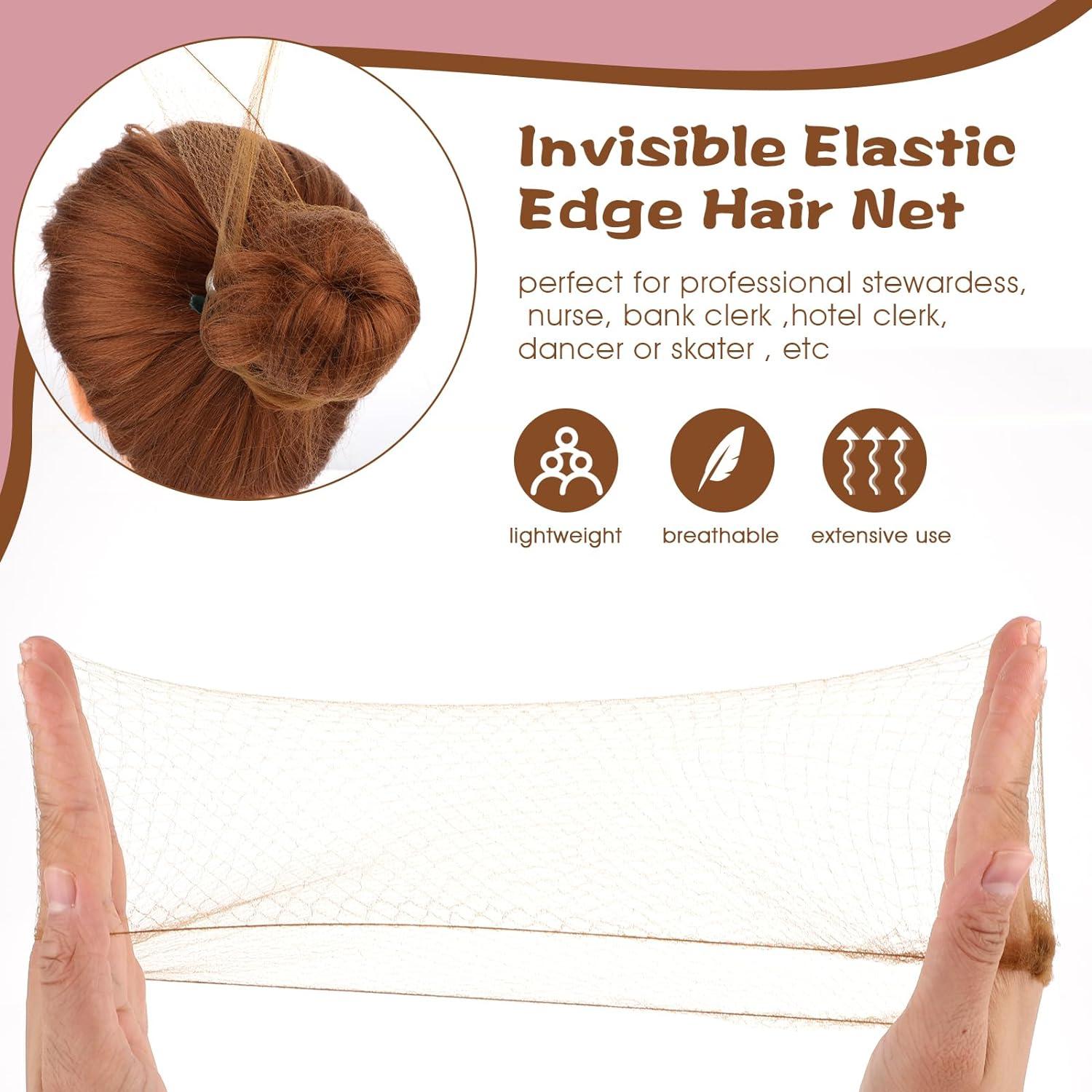 Abeillo Hair Nets for Buns Ballet Hair Net 20 Pcs 50 Cm Individual ...