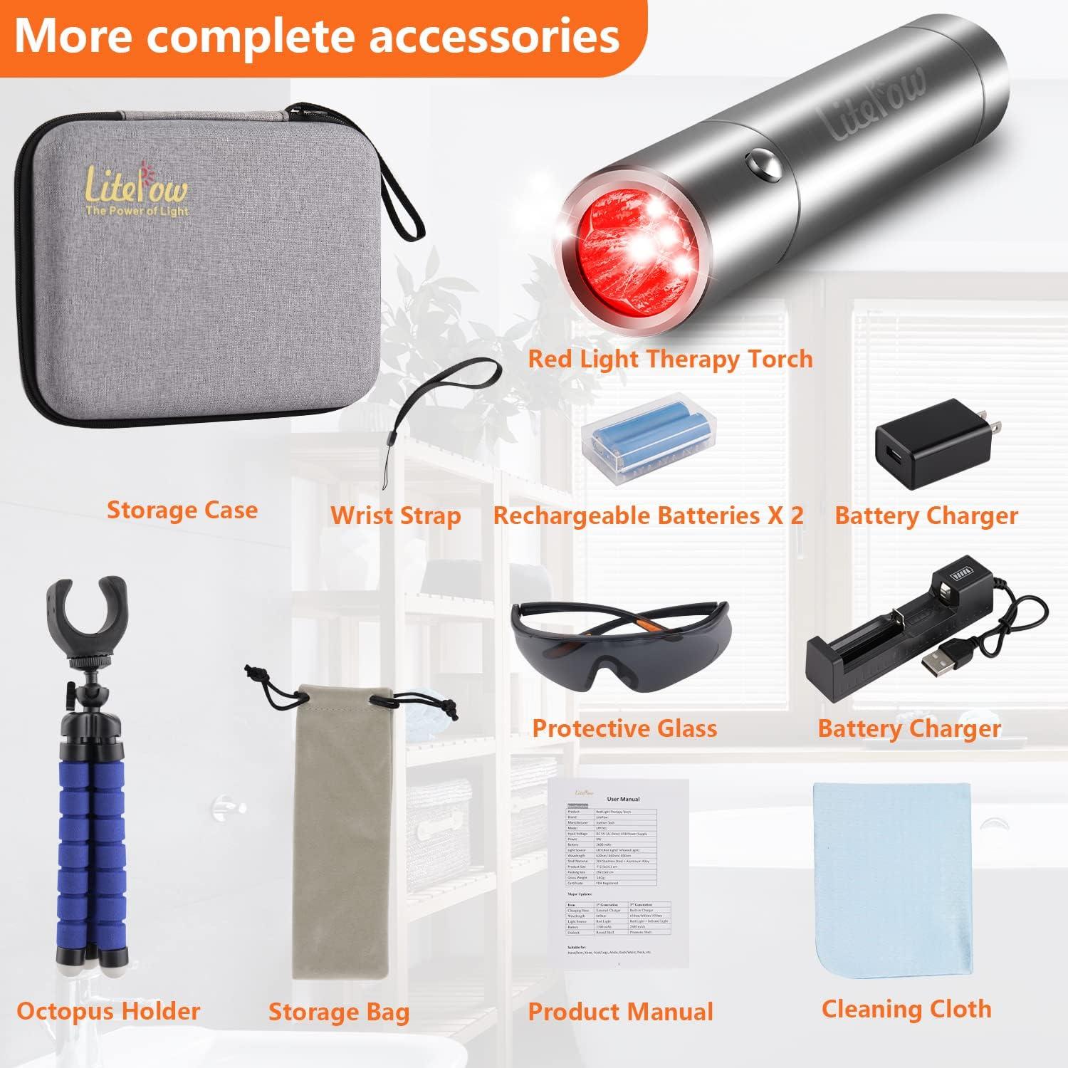 Handheld Red Light Therapy Device for Face and Body Pain Relief - 5 ...