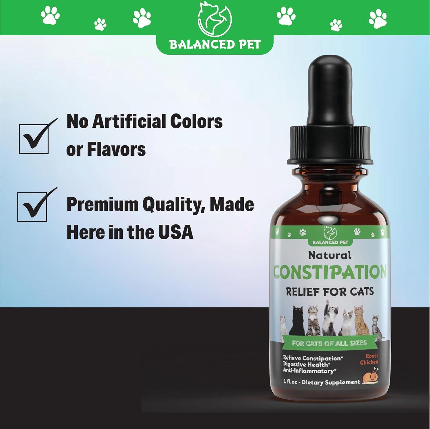 Natural Cat Constipation Relief - Chicken Flavor Laxative for Cats | 1 ...