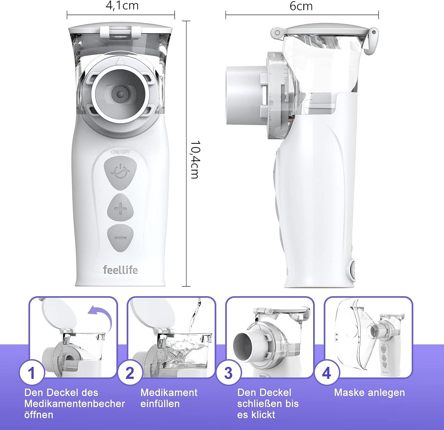 FEELLIFE Inhalation Device for Children & Adults - Quiet Portable ...