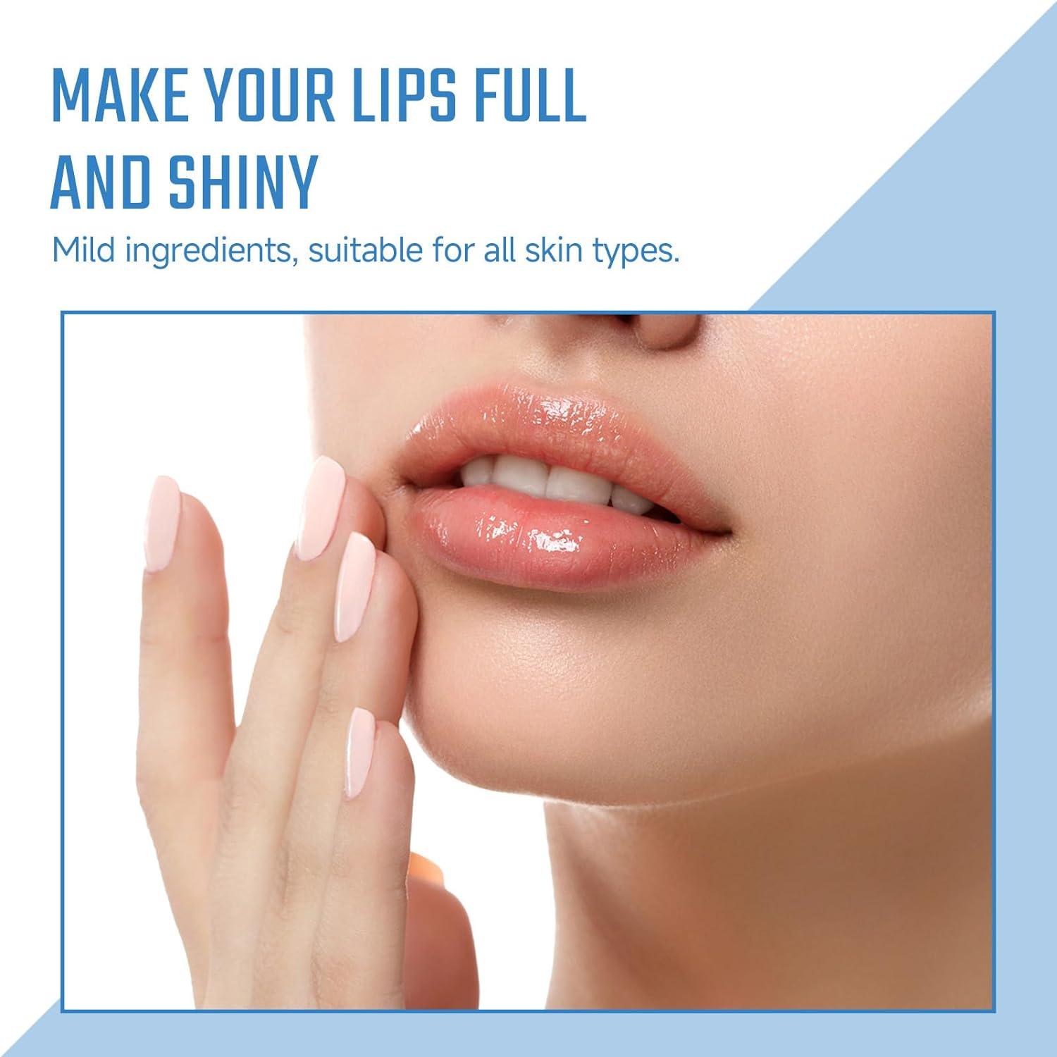Collagen Lip Mask Pink Moisturizing Lip Patch Natural Collagen Lip Mask ...