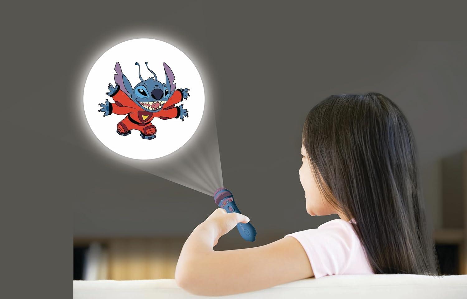 Disney Stitch Torch Light & Projector with 3 Discs - Create Your Own ...