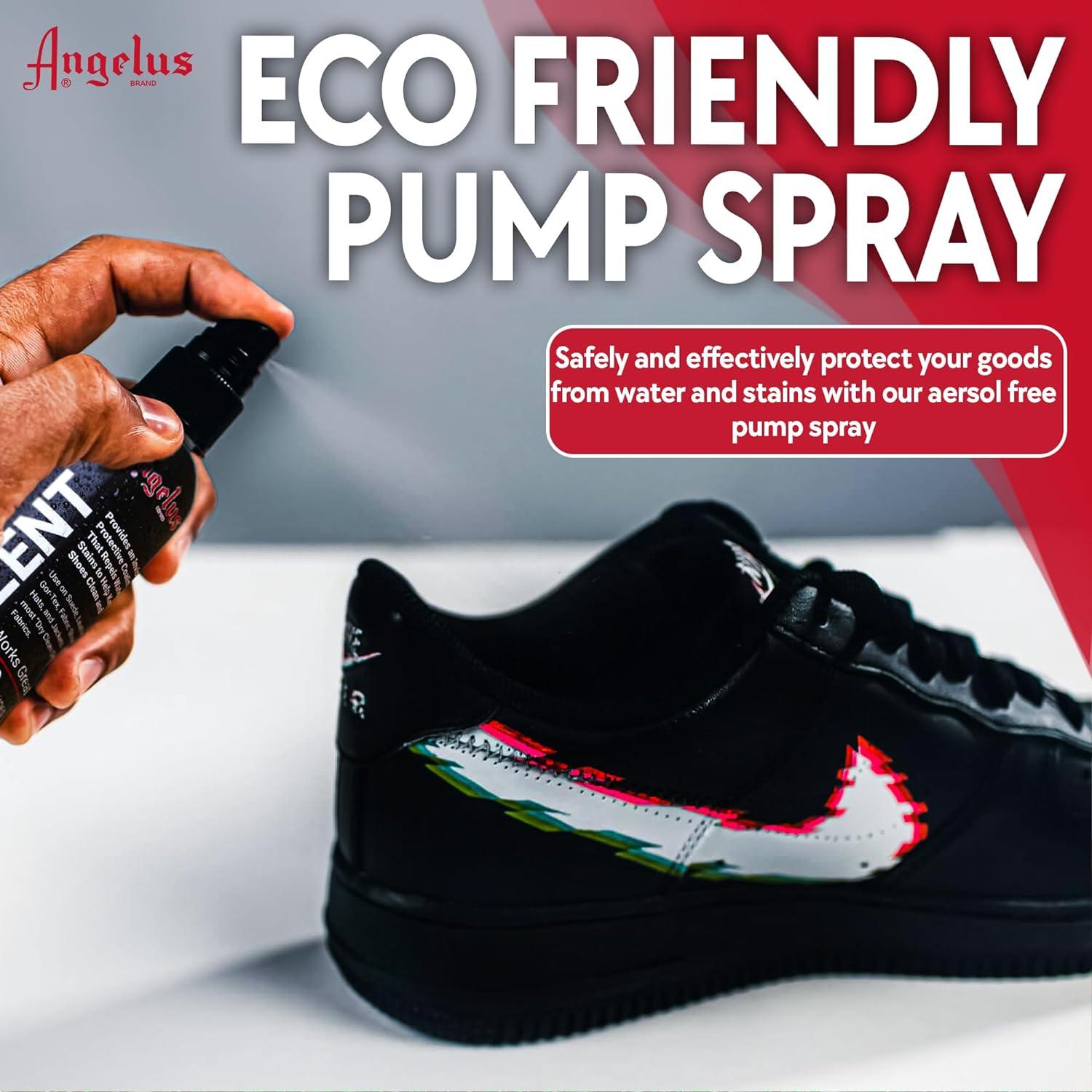 Angelus Water & Stain Repellent Pump Spray - 4oz | Long-lasting ...