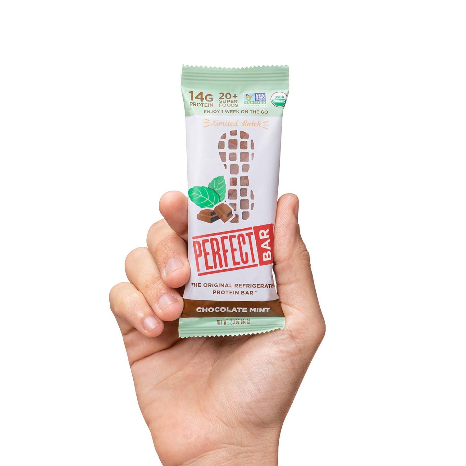 Perfect Bar Original Chocolate Mint Protein Bars - 2.3 Oz (24 Count ...