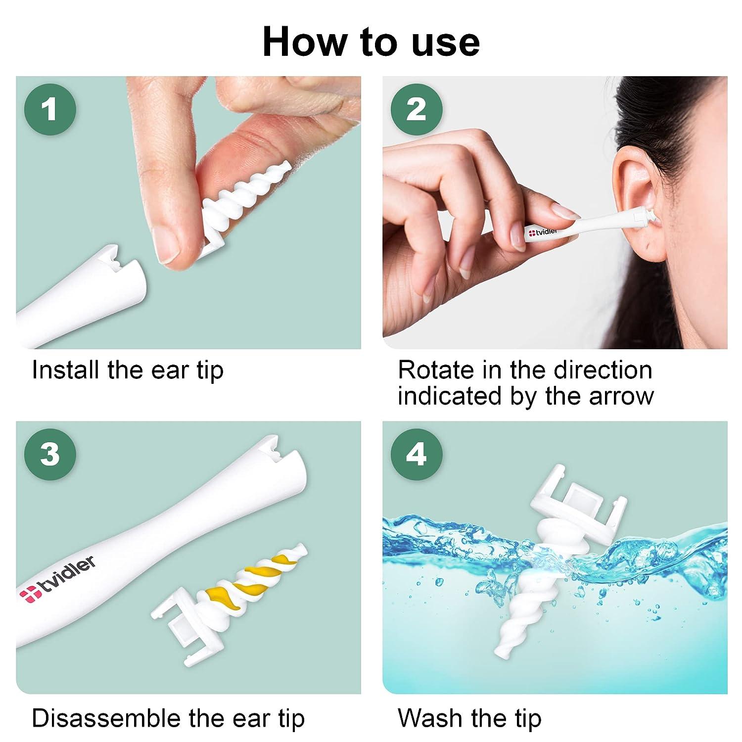 Tvidler Pro Ear Wax Removal Extra Heads - Reusable Medical Grade ...