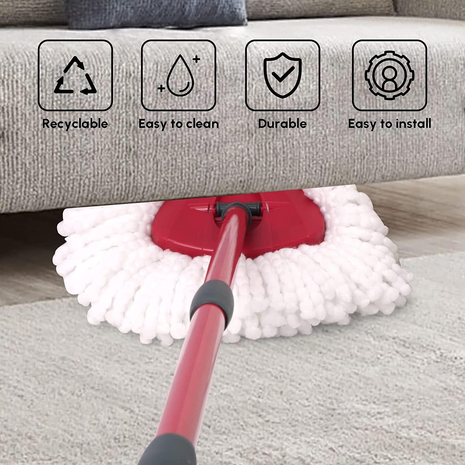 CRTHL Spin Mop Replacement Base - Rotating Triangle Mop Head Cover ...