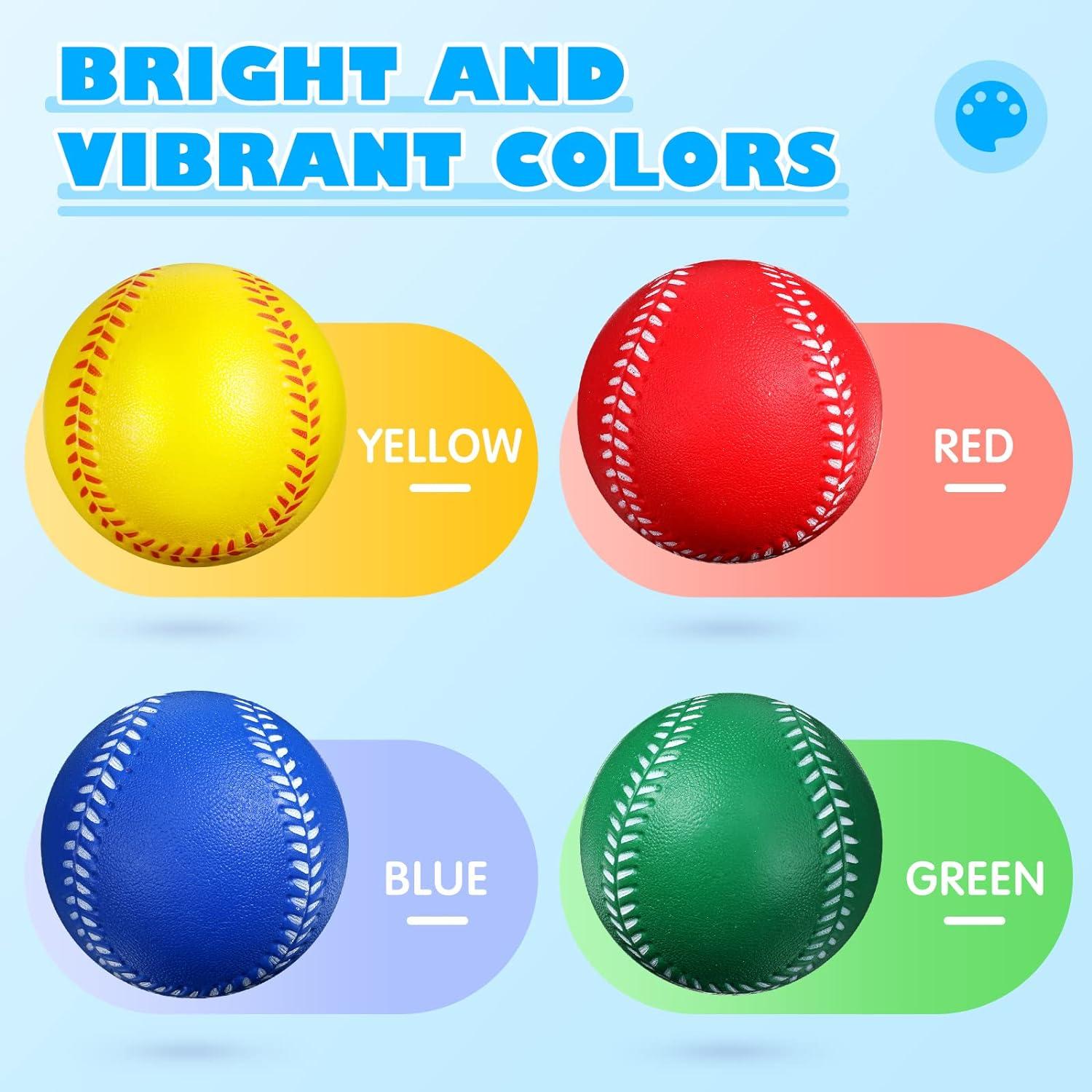 Jerify 12 Pack Foam Training Baseballs - 9 Inch Soft Baseballs for Kids ...