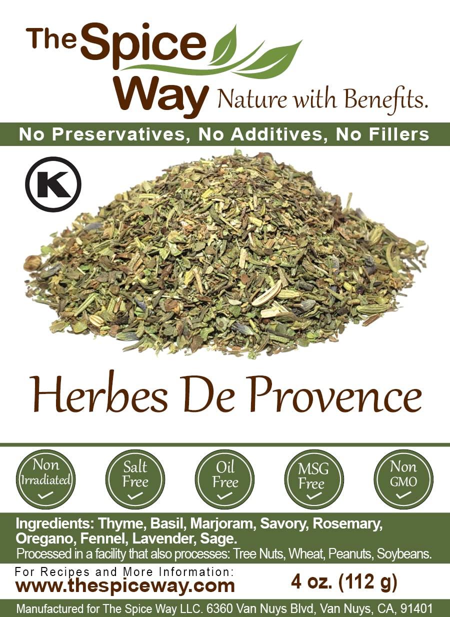 The Spice Way Herbes De Provence - 4oz | Fresh Herb & Spice Seasoning ...