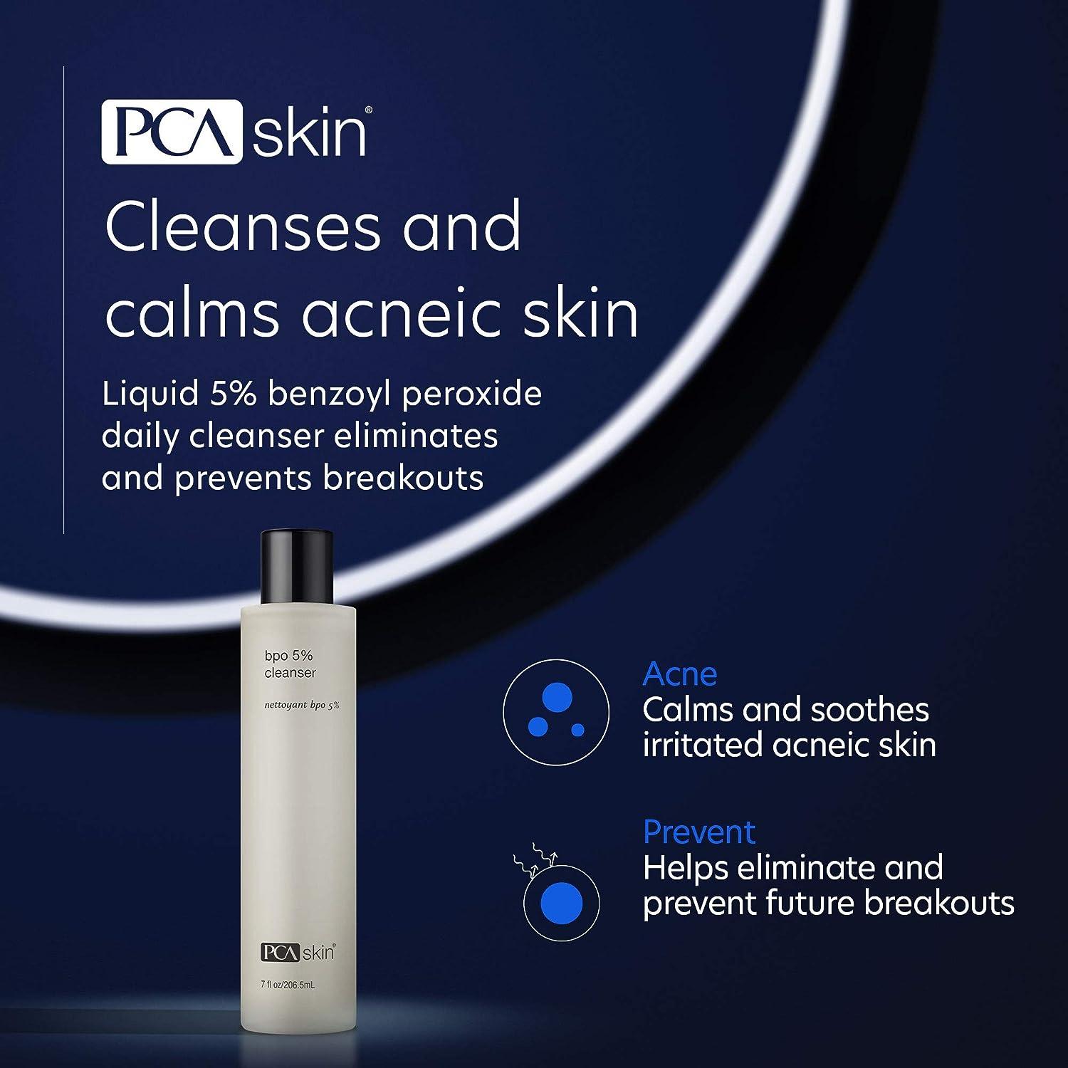 PCA SKIN 5% Benzoyl Peroxide Facial Cleanser - Foaming Face Wash for ...