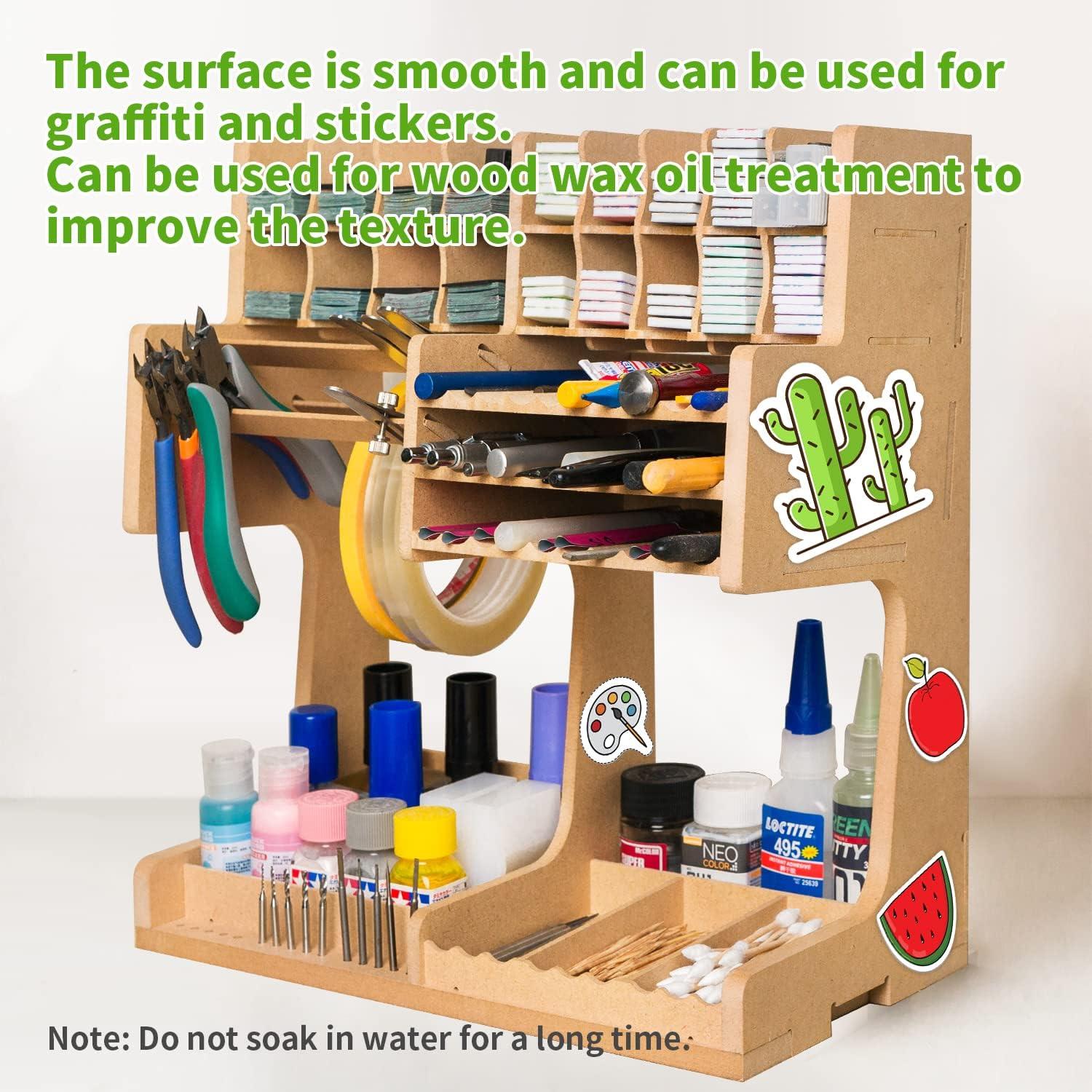 Bucasso Wooden Model Kit Organizer Rack | Tool Storage Box for Model ...