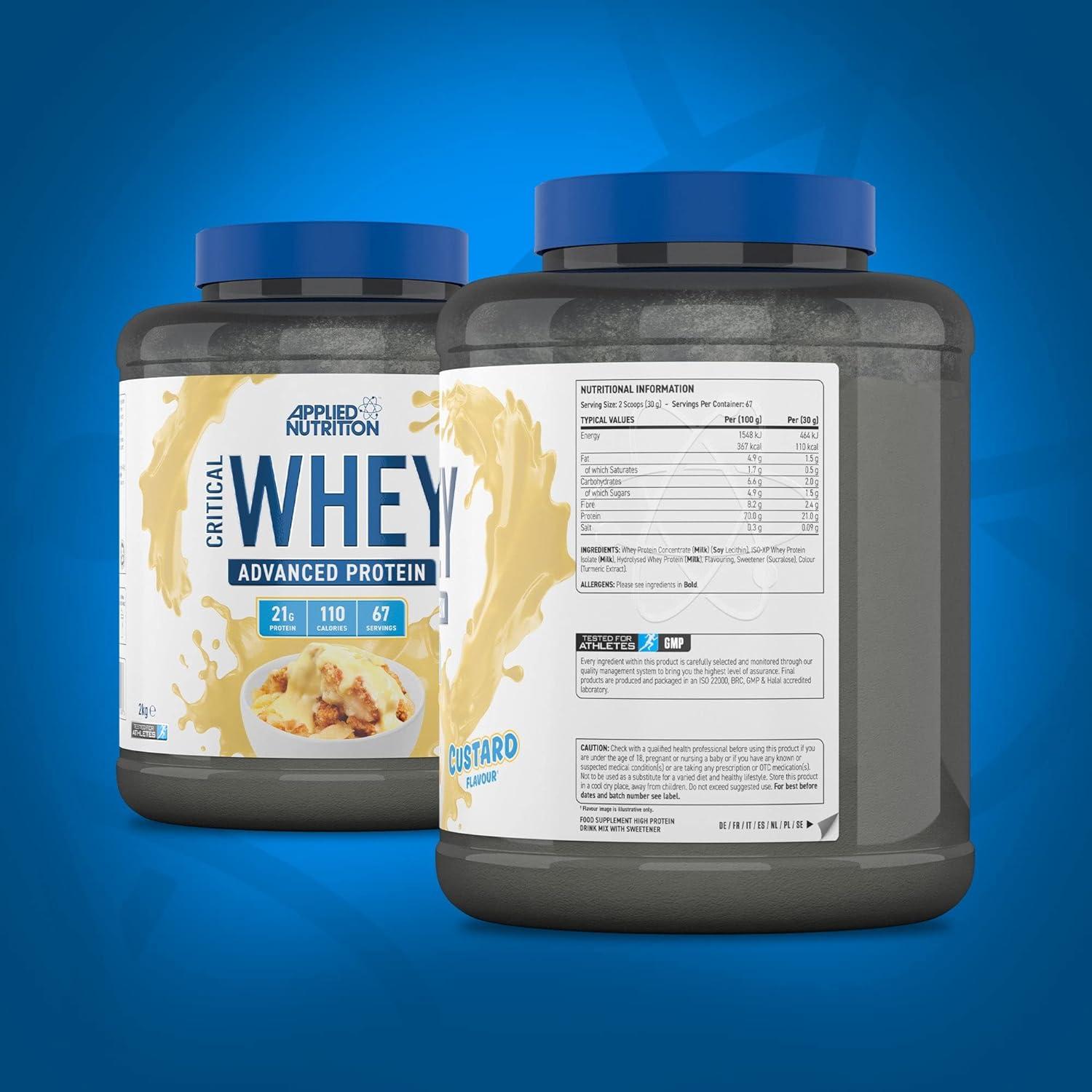 Applied Nutrition Critical Whey Protein Powder 2kg - High Protein ...