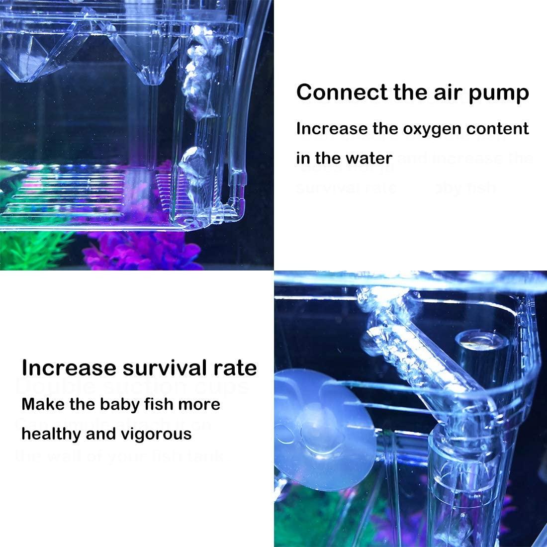 J-star Aquarium Breeder Box - Baby Fish Separator & Incubator Divider ...