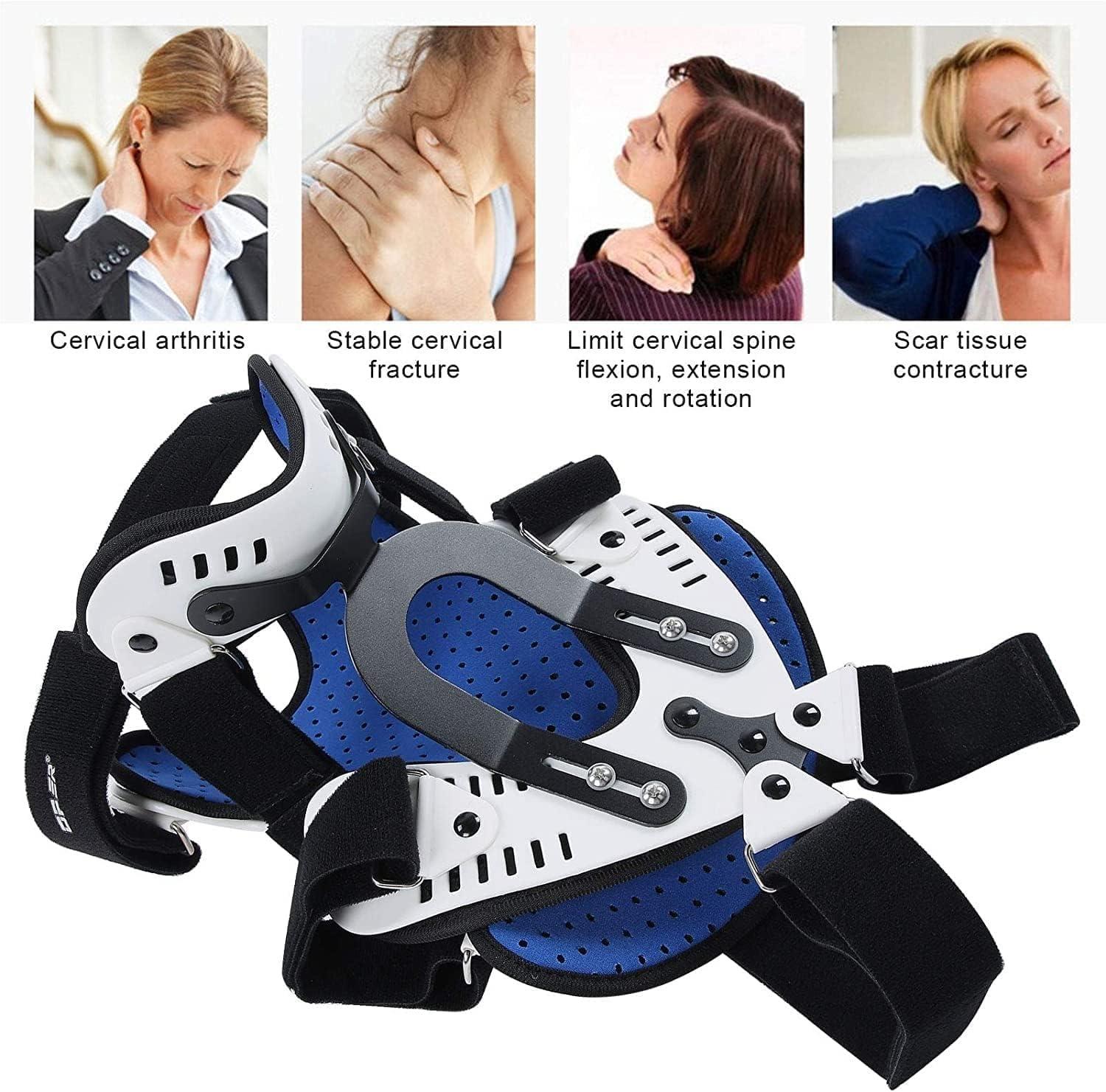 JLASDR Adjustable Neck Protector - Cervical Spine Support & Traction ...