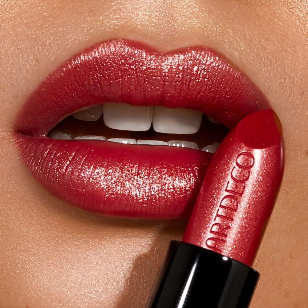 ARTDECO Metallic Lip Jewels - Glamorous Red Shiny Metallic Lipstick - 3 ...