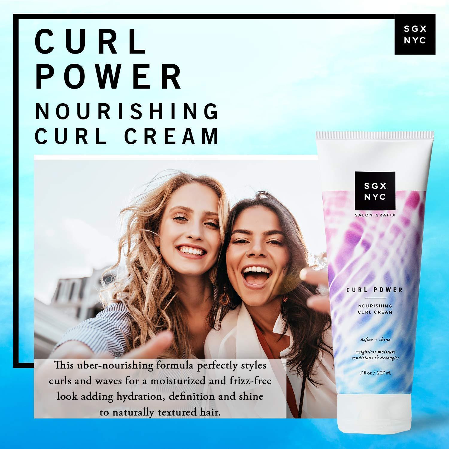 SGX NYC Curl Power Curl Creme - 6.5 Oz - Nourishing Formula for Perfectly Styled, Hydrated Curls ...