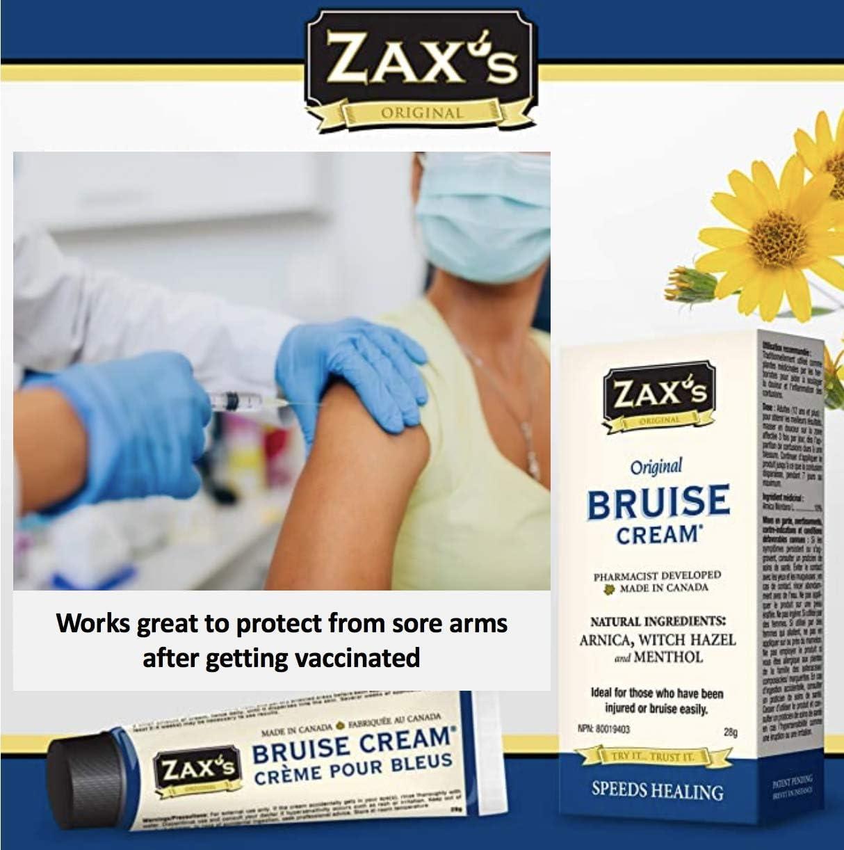 Zax's Original Bruise Cream - Arnica Cream for Bruising and Swelling ...